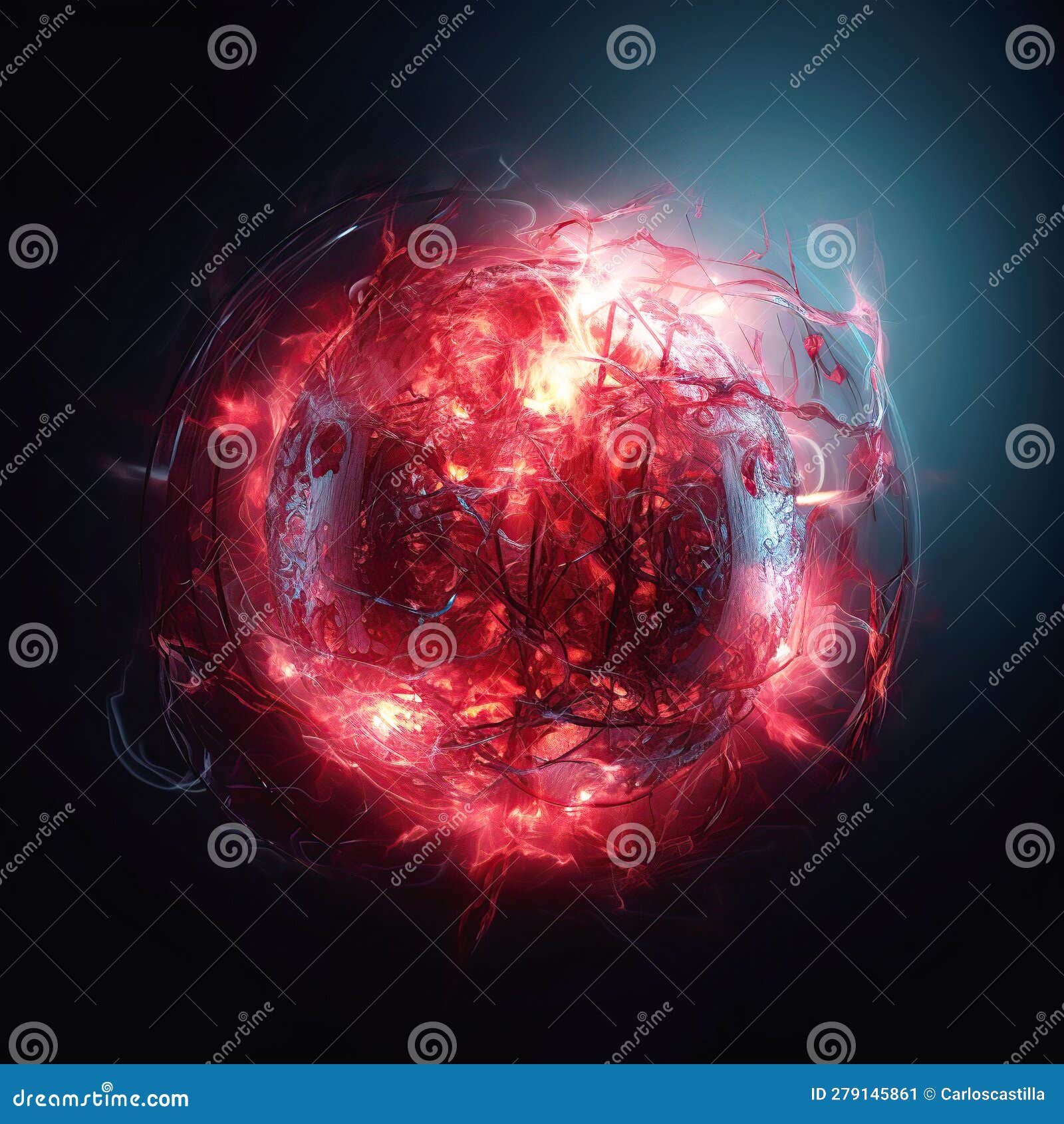 Electrical Sphere Energy.Ai Generated Stock Illustration - Illustration ...
