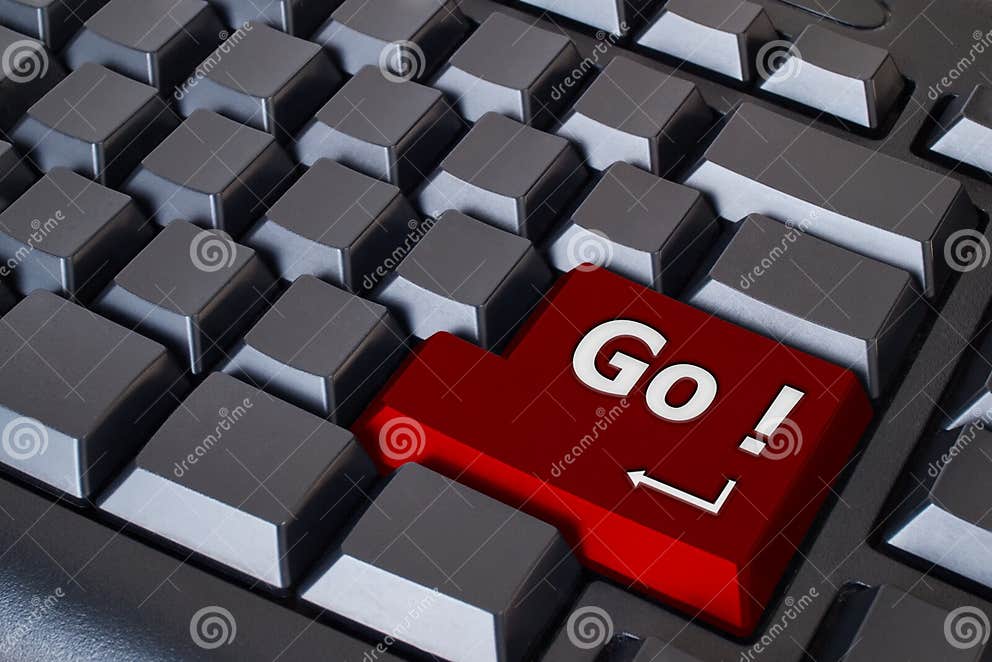 Red go button stock illustration. Illustration of design - 15331232