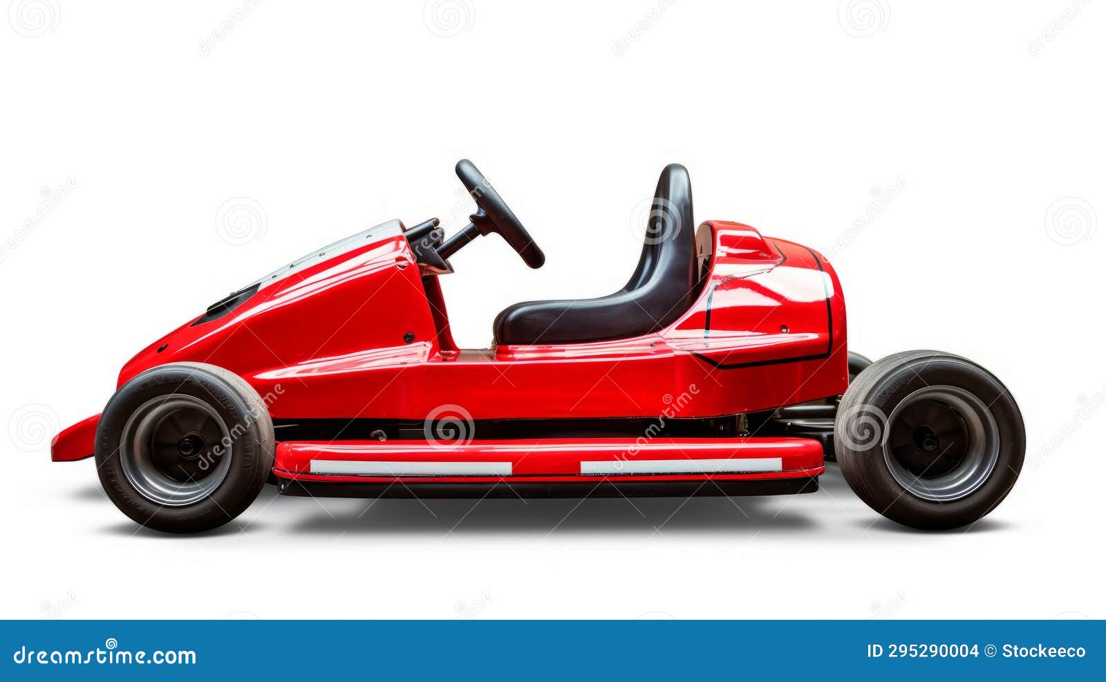 Red Go-kart on White Background - Creative Commons Attribution Stock ...