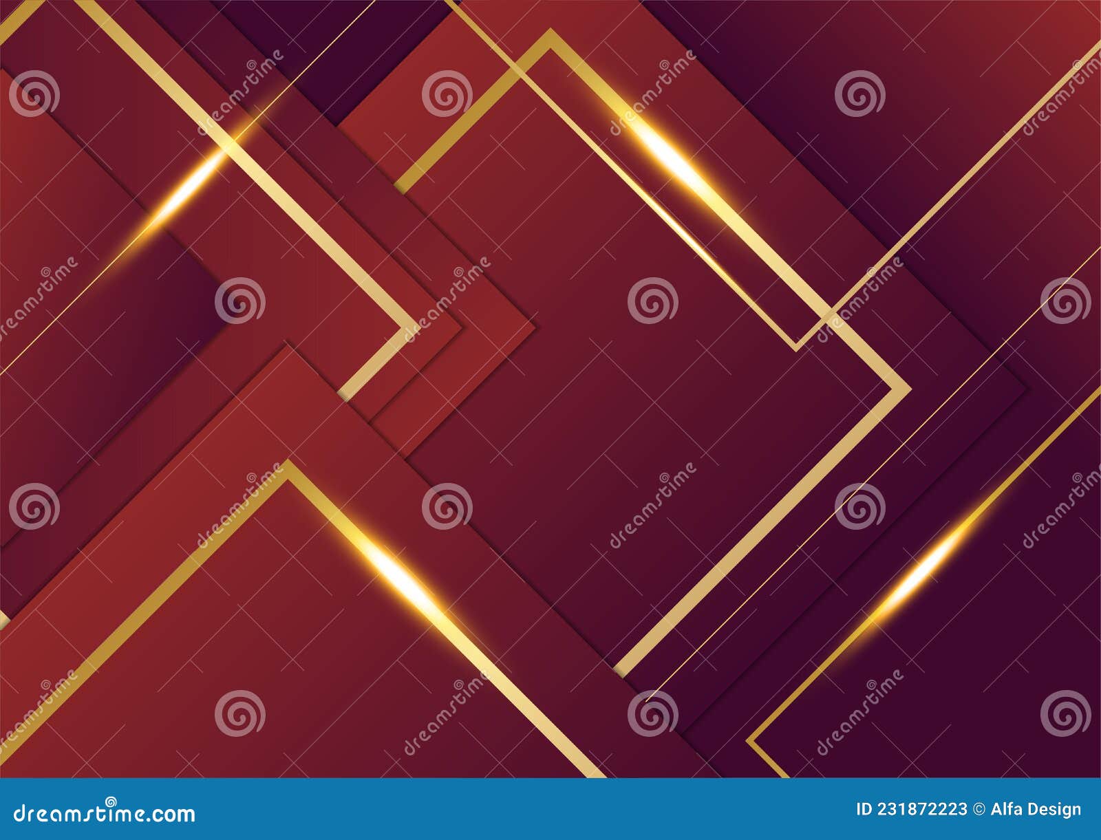 Red and Gold Abstract Background Stock Illustration - Illustration of ...