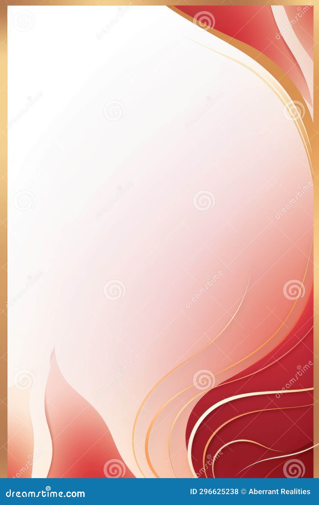 A Red and Gold Background with a Square Frame Stock Illustration ...