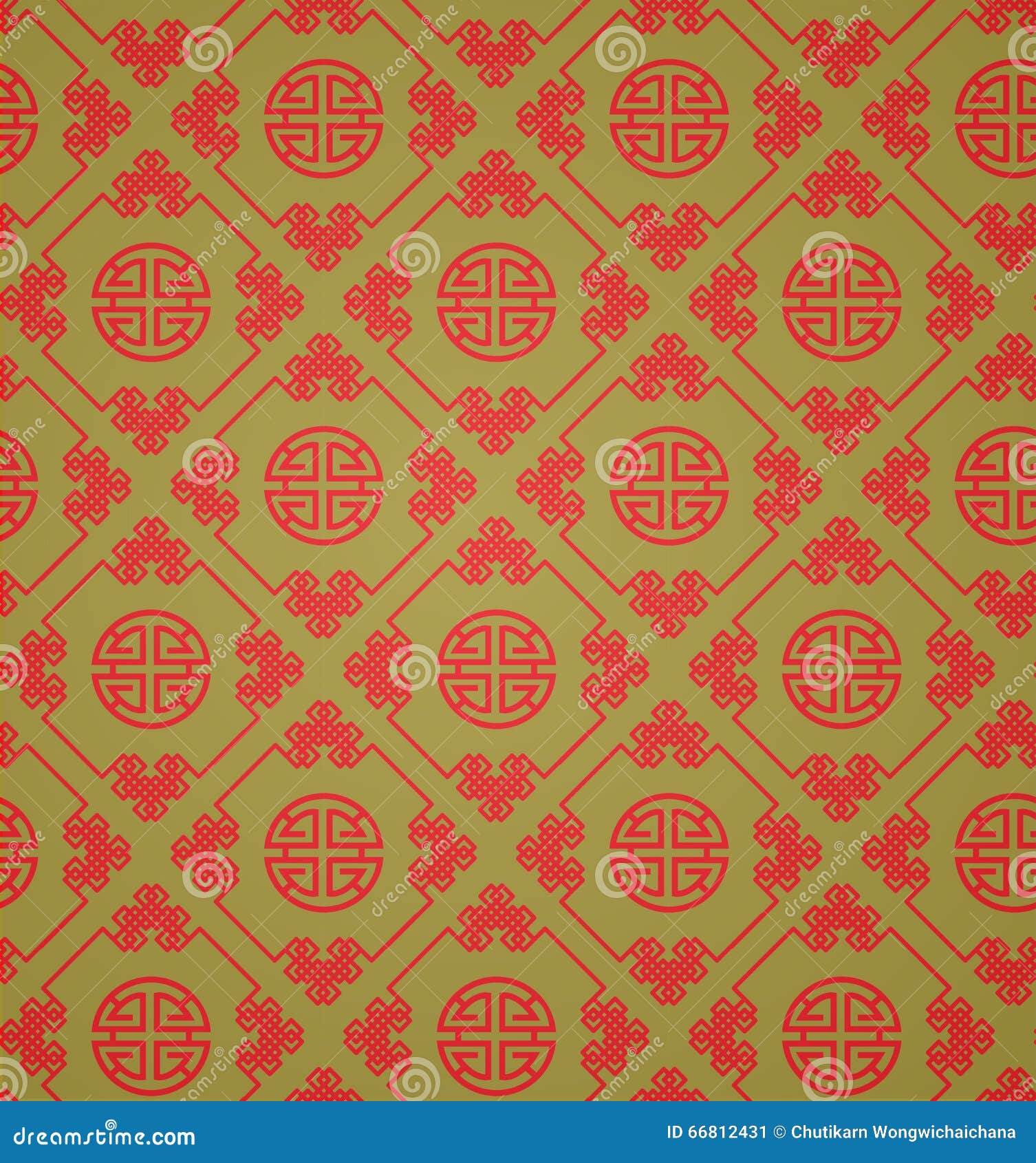 Red And Gold Chinese Wallpaper