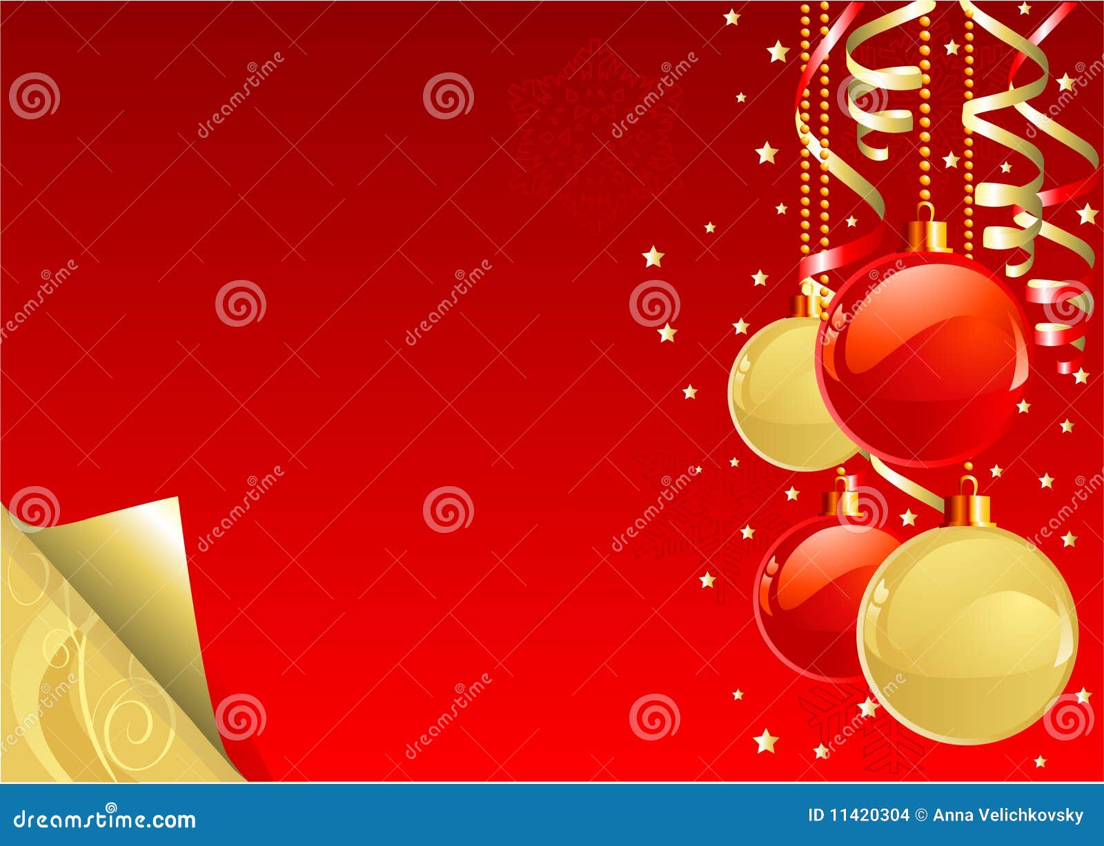 Red and Gold Christmas Background Stock Vector - Illustration of winter ...