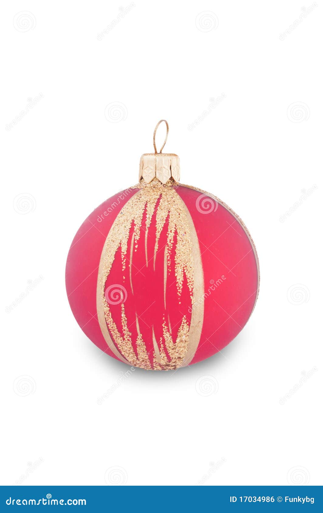 Red and Gold Christmas Ball Stock Photo - Image of decoration, gold ...