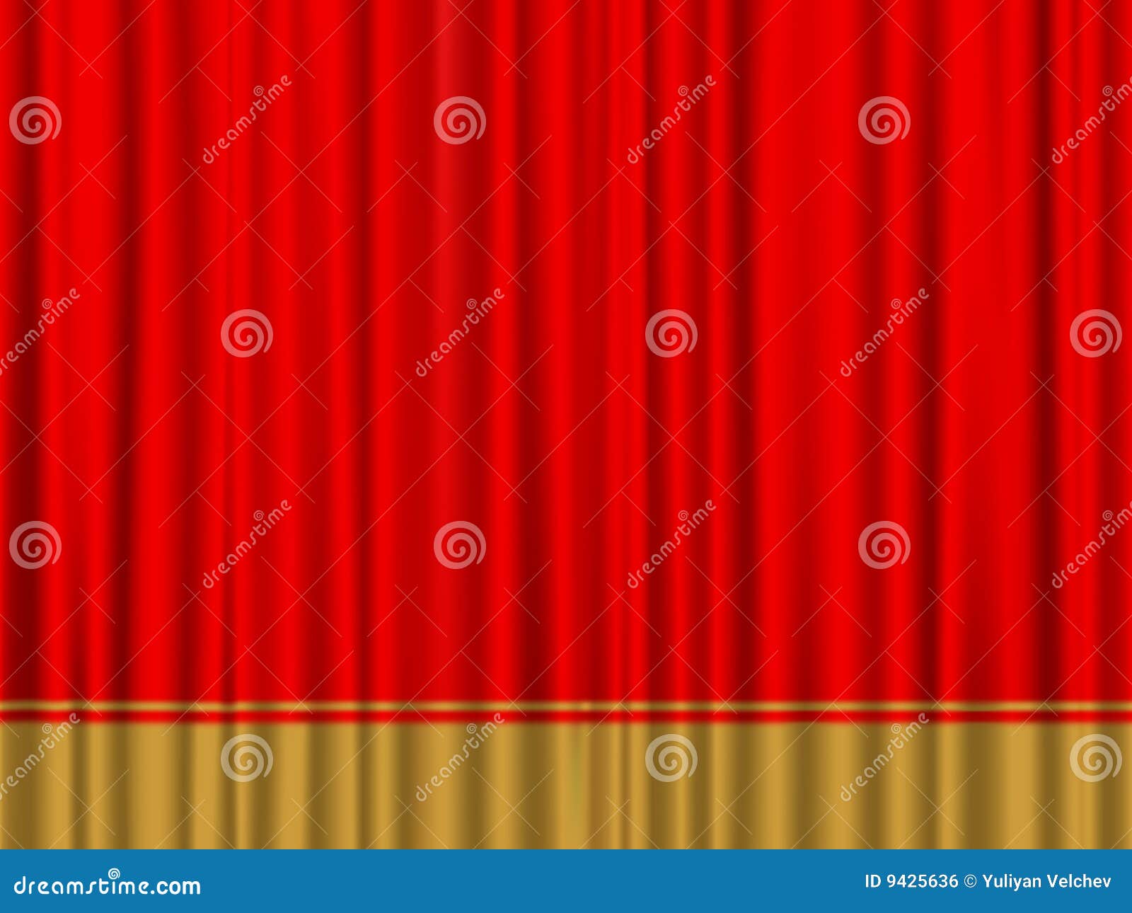 Red gold curtain stock vector. Illustration of background - 9425636