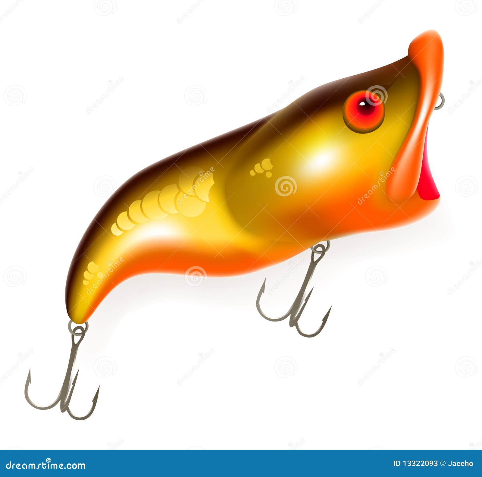 Fishing Bait. Different Shapes Colorful Lures With Hooks, Floating ...