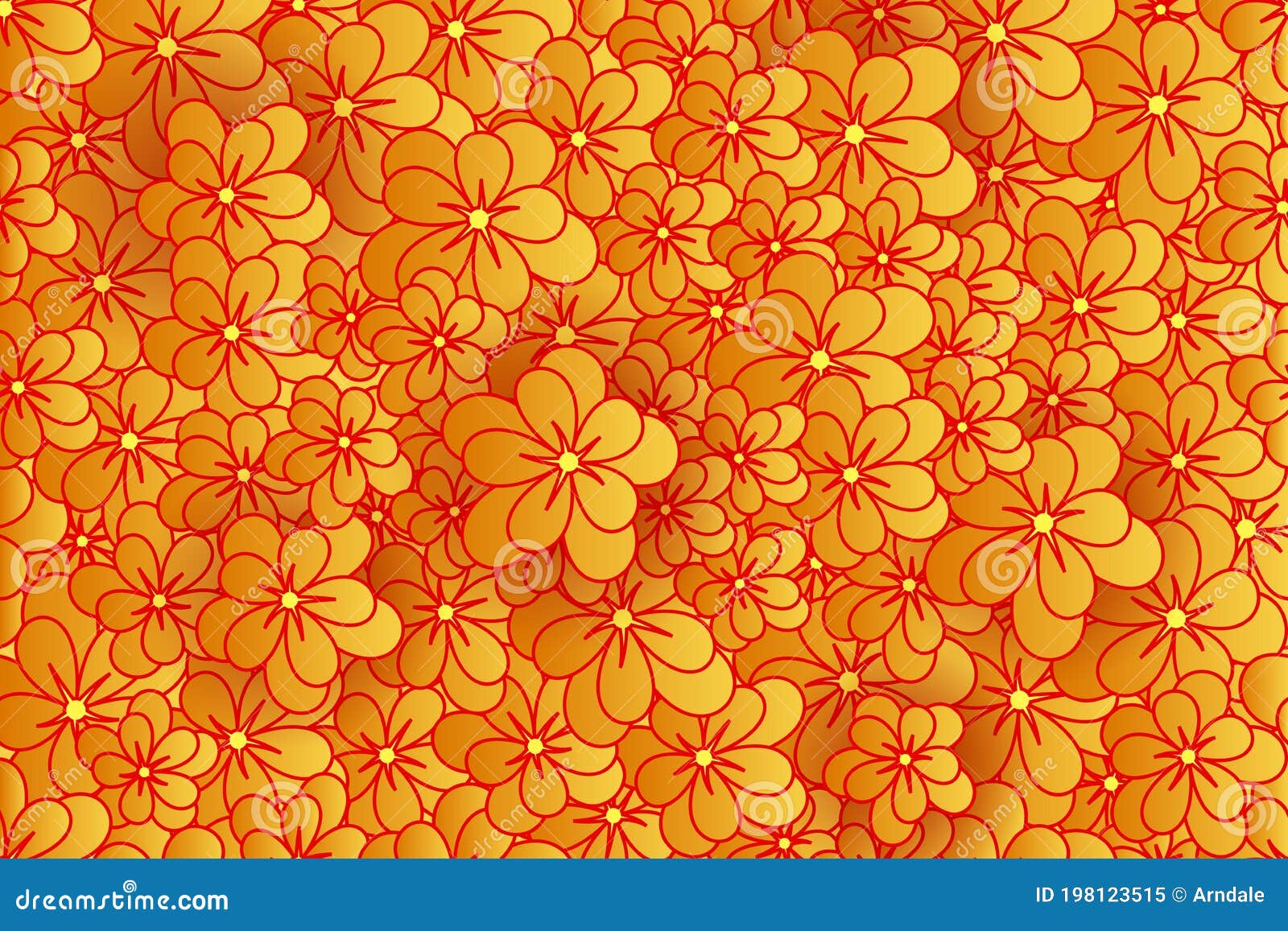 Red and Gold Floral Pattern Stock Vector - Illustration of ornament ...