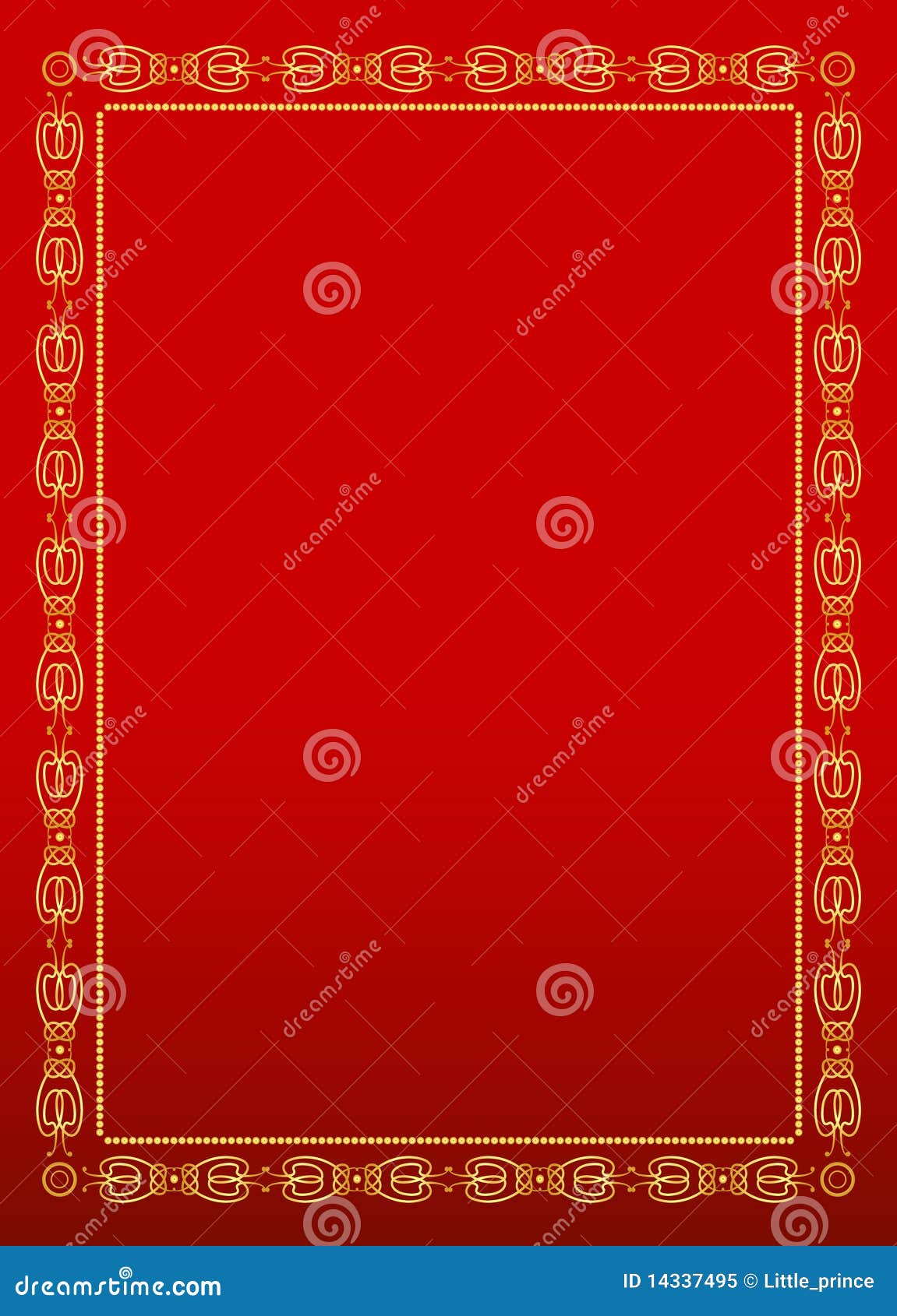 Red and Gold Frame Background Stock Vector - Illustration of decorative ...