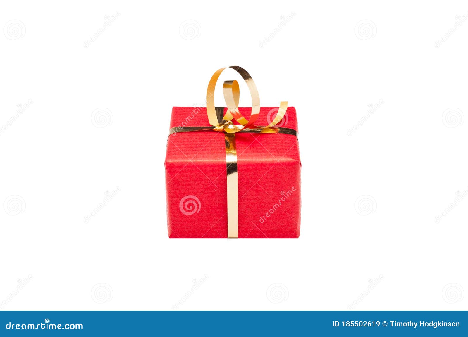 Red and Gold Gift Box stock image. Image of gift, anniversary - 185502619