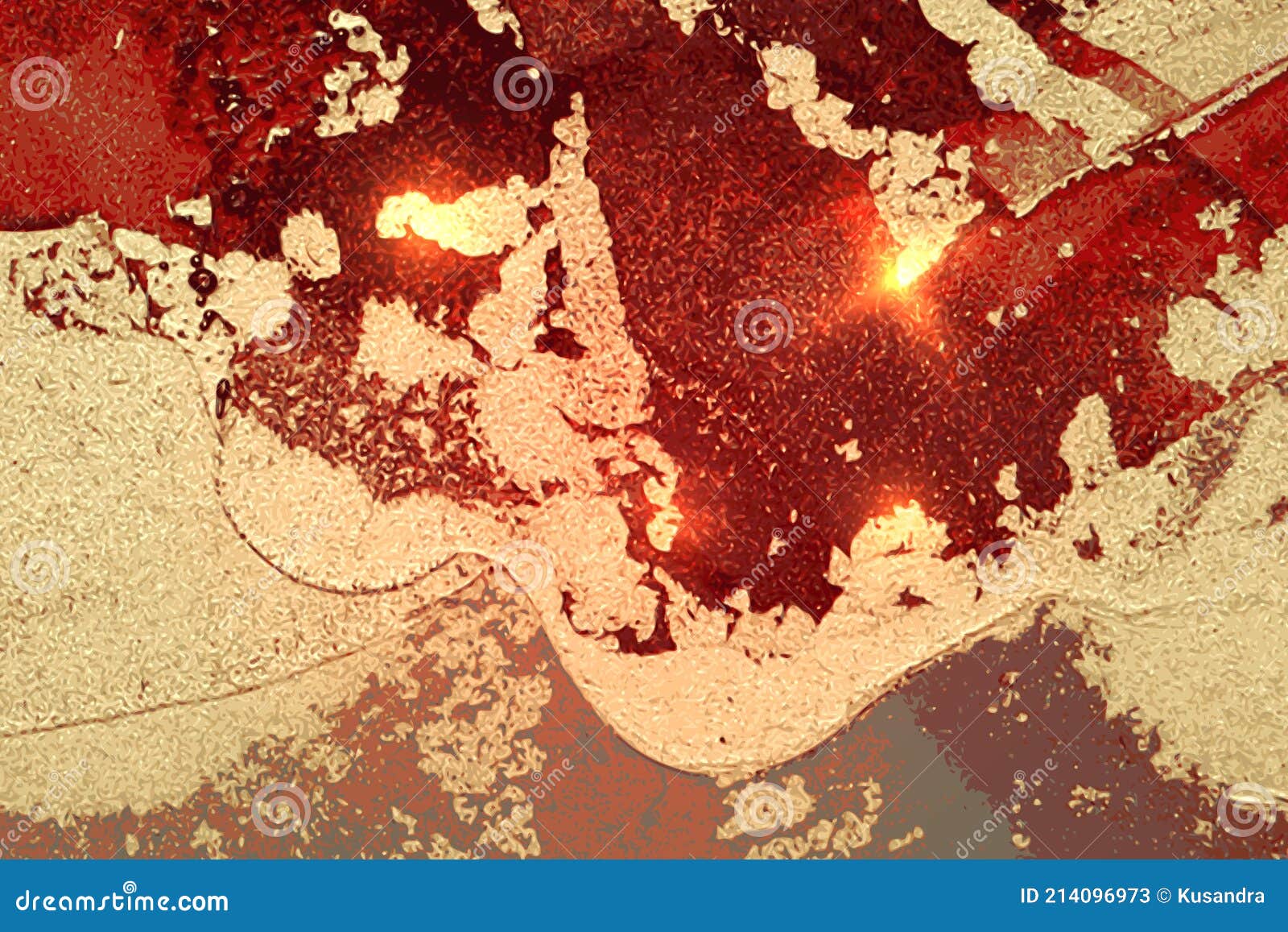 Red, Gold and Grey Marble Texture with Sparkles Stock Vector ...