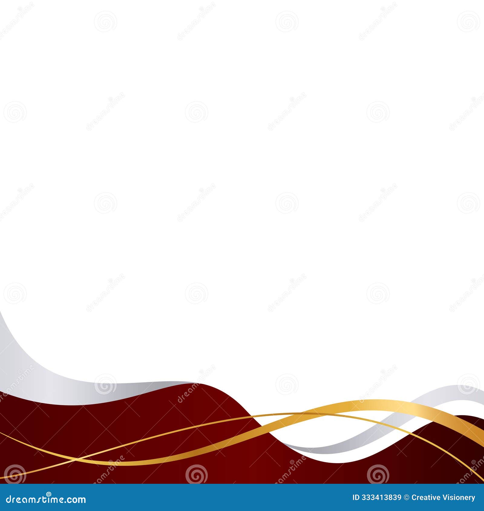 Modern Luxury Wavy Border with Line Decoration Stock Vector ...