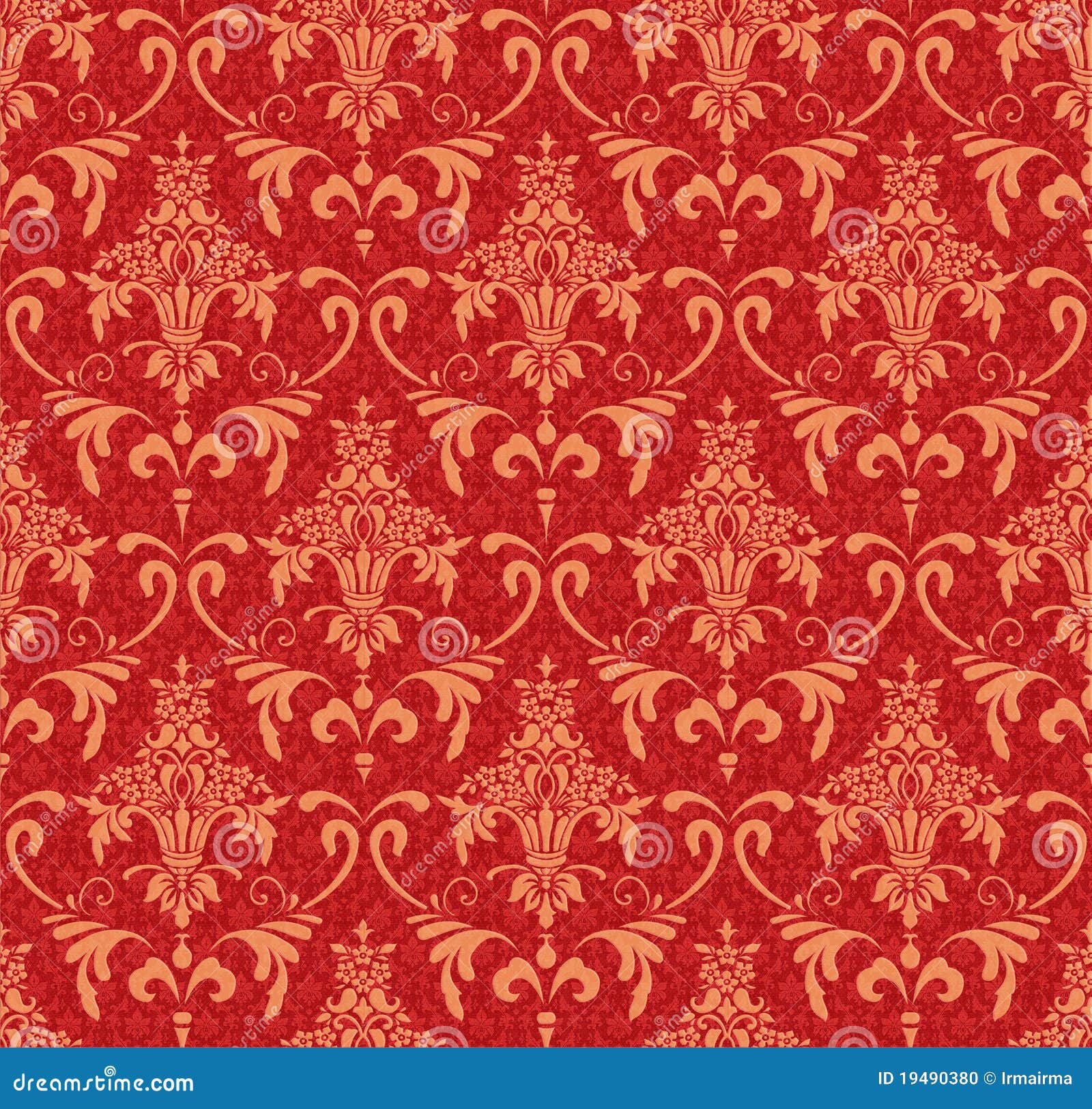 Red and gold ornament stock illustration. Illustration of motif - 19490380