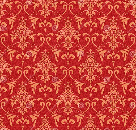 Red and gold ornament stock illustration. Illustration of motif - 19490380