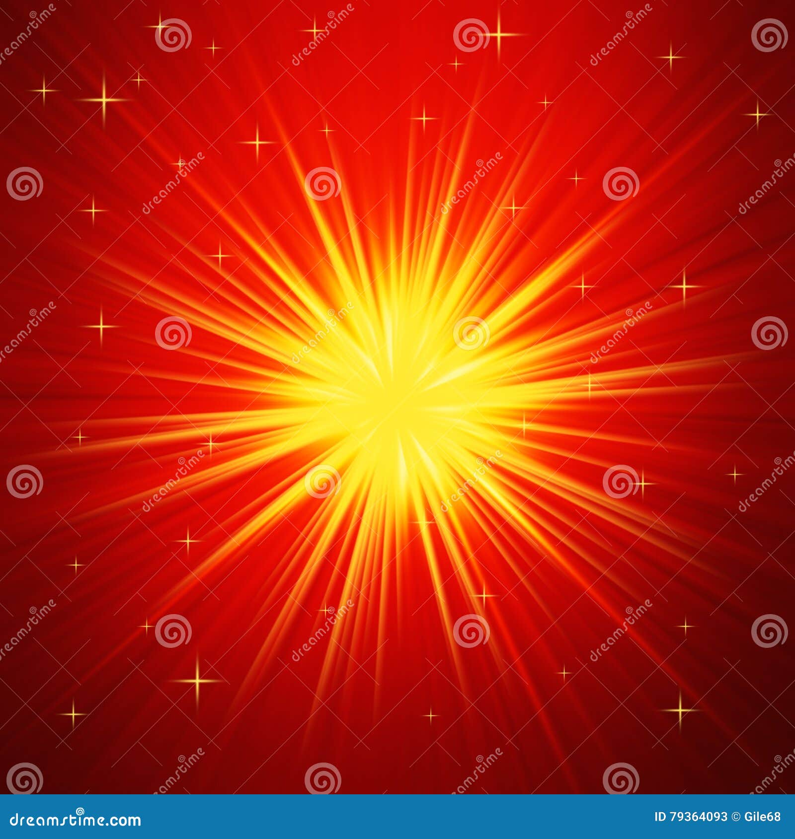 Abstract Starburst Background From Radial Stripes Vector Illustration
