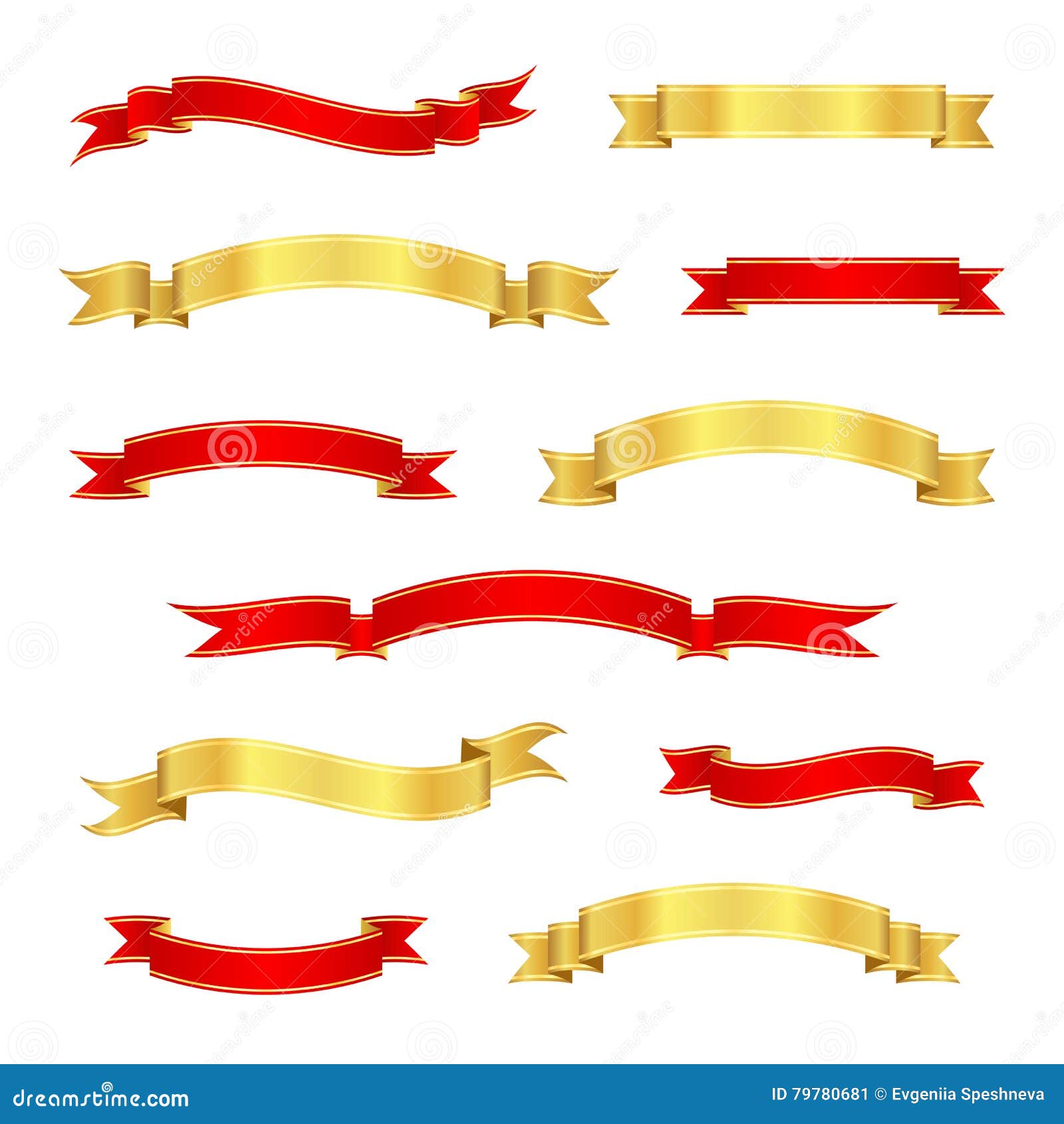 Vintage Ribbon Banners Vector Collection Stock Photos Vintage Ribbon Banners Vector Collection Stock Photos