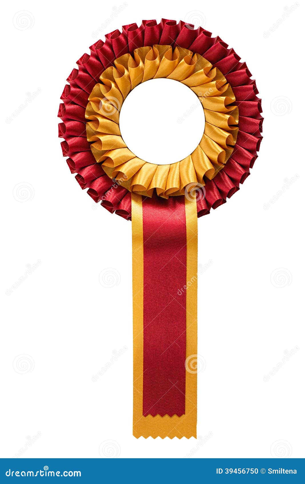 Red and gold rosette stock photo. Image of certified - 39456750
