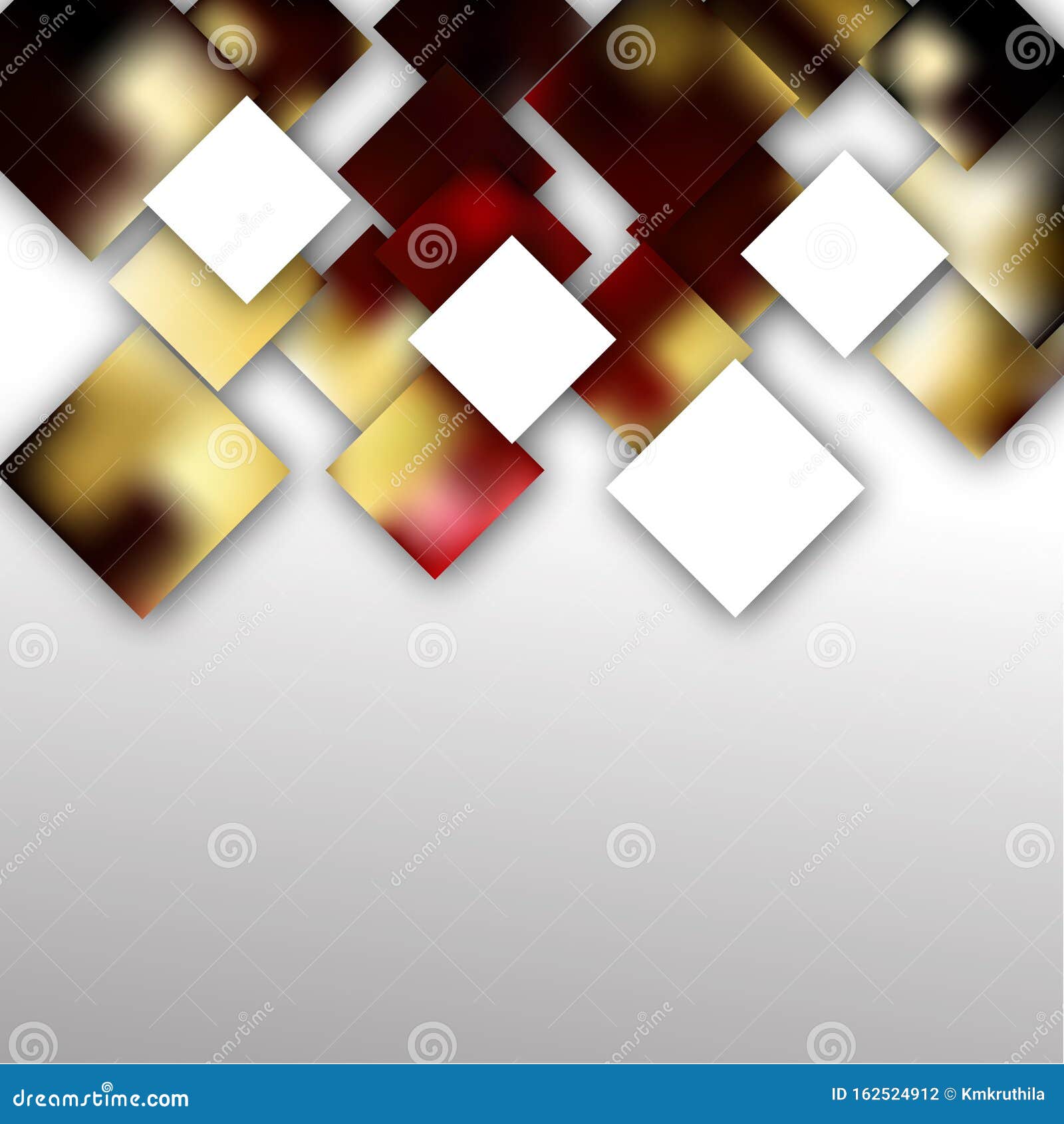 Red Gold and White Modern Square Abstract Background Template Stock ...