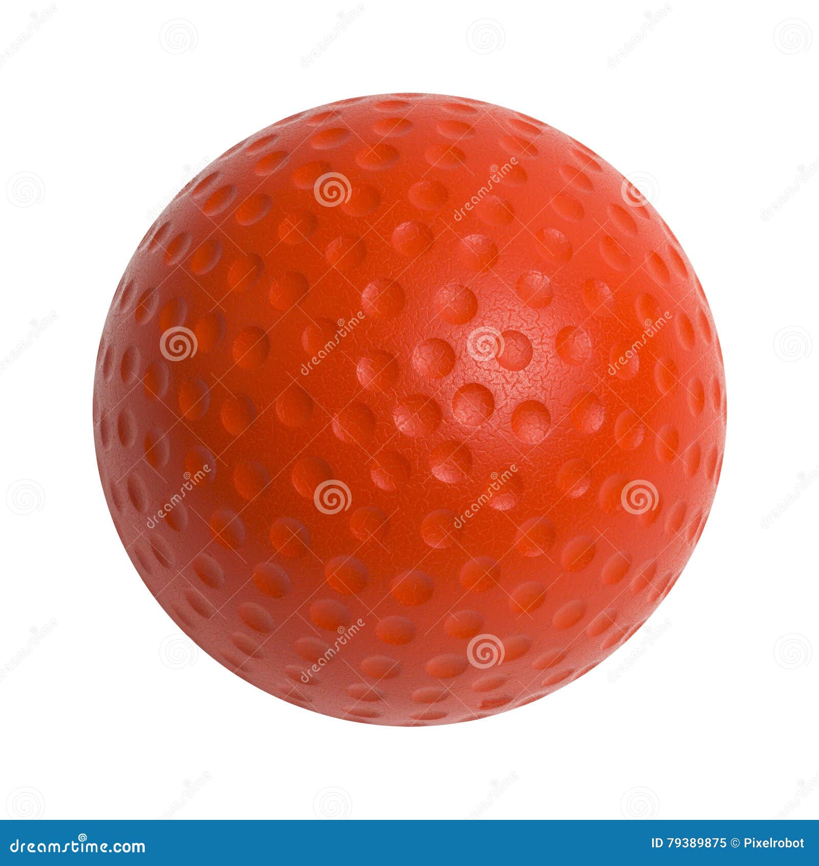 Red Golf Ball stock image. Image of close, leisure, single - 79389875
