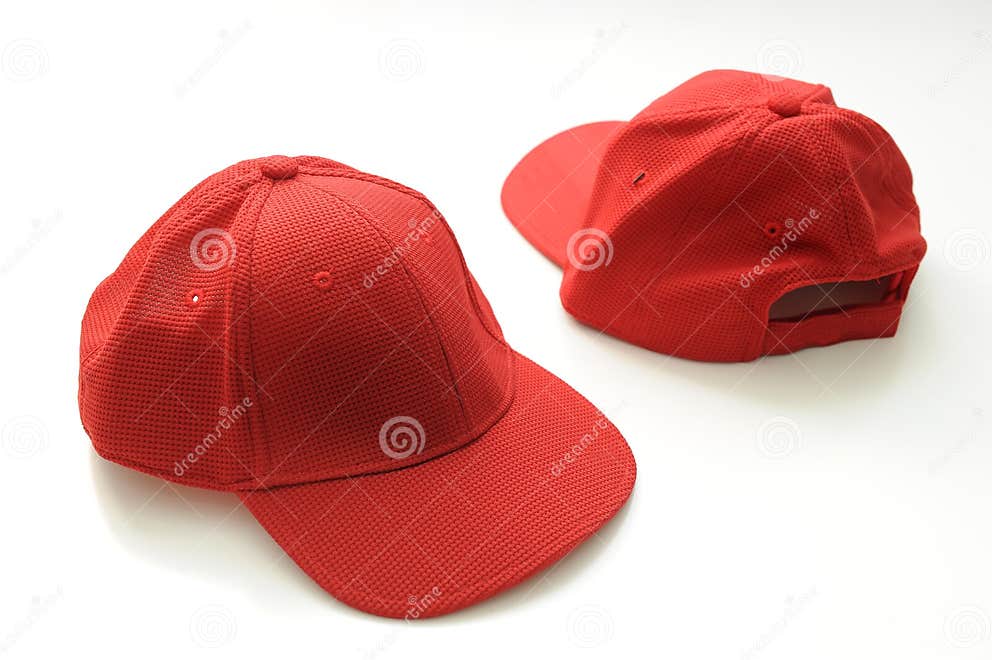 Red golf cap stock photo. Image of golf, accessories - 18090062