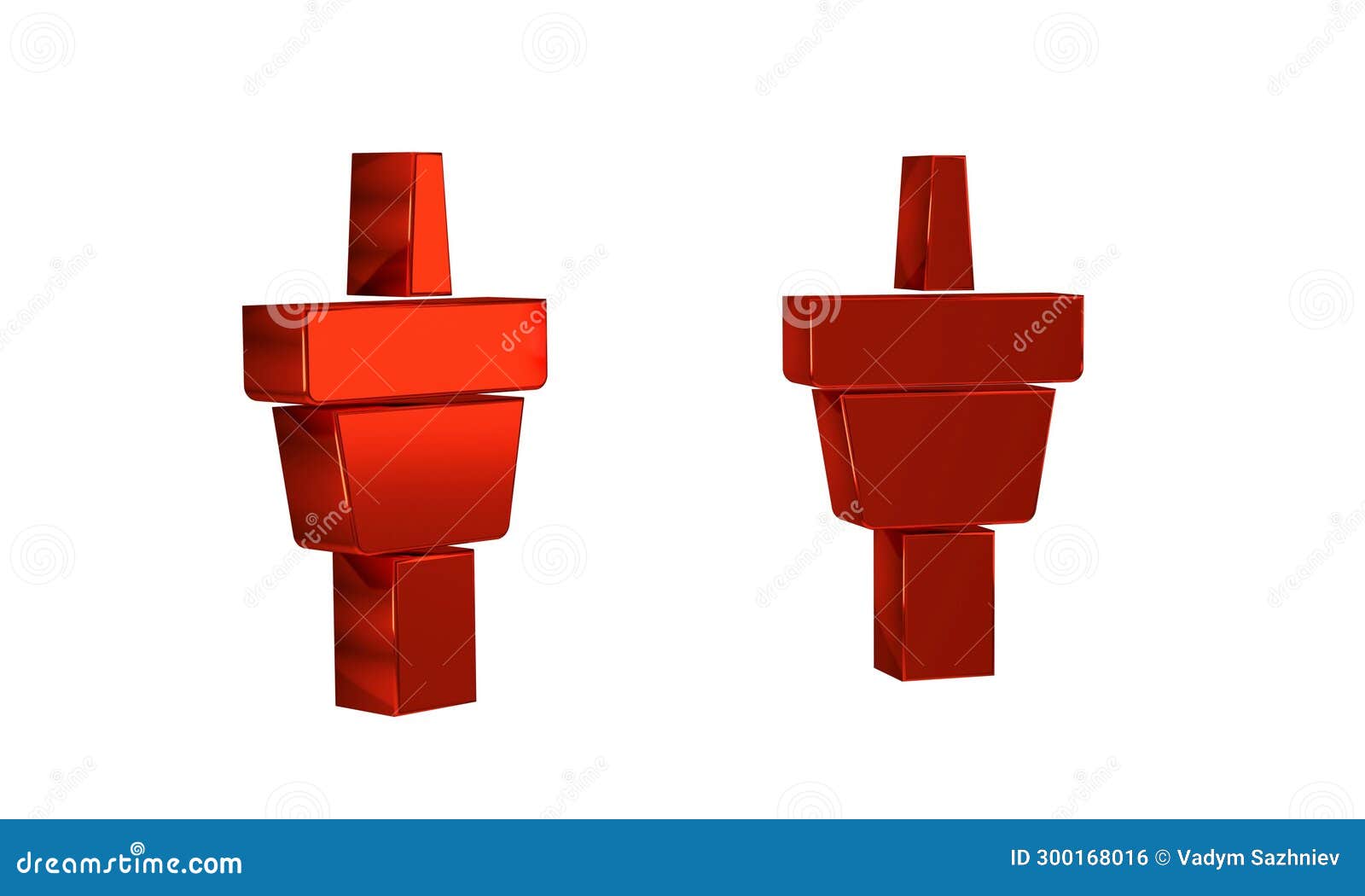 Red Golf Tee Icon Isolated on Transparent Background. Stock ...