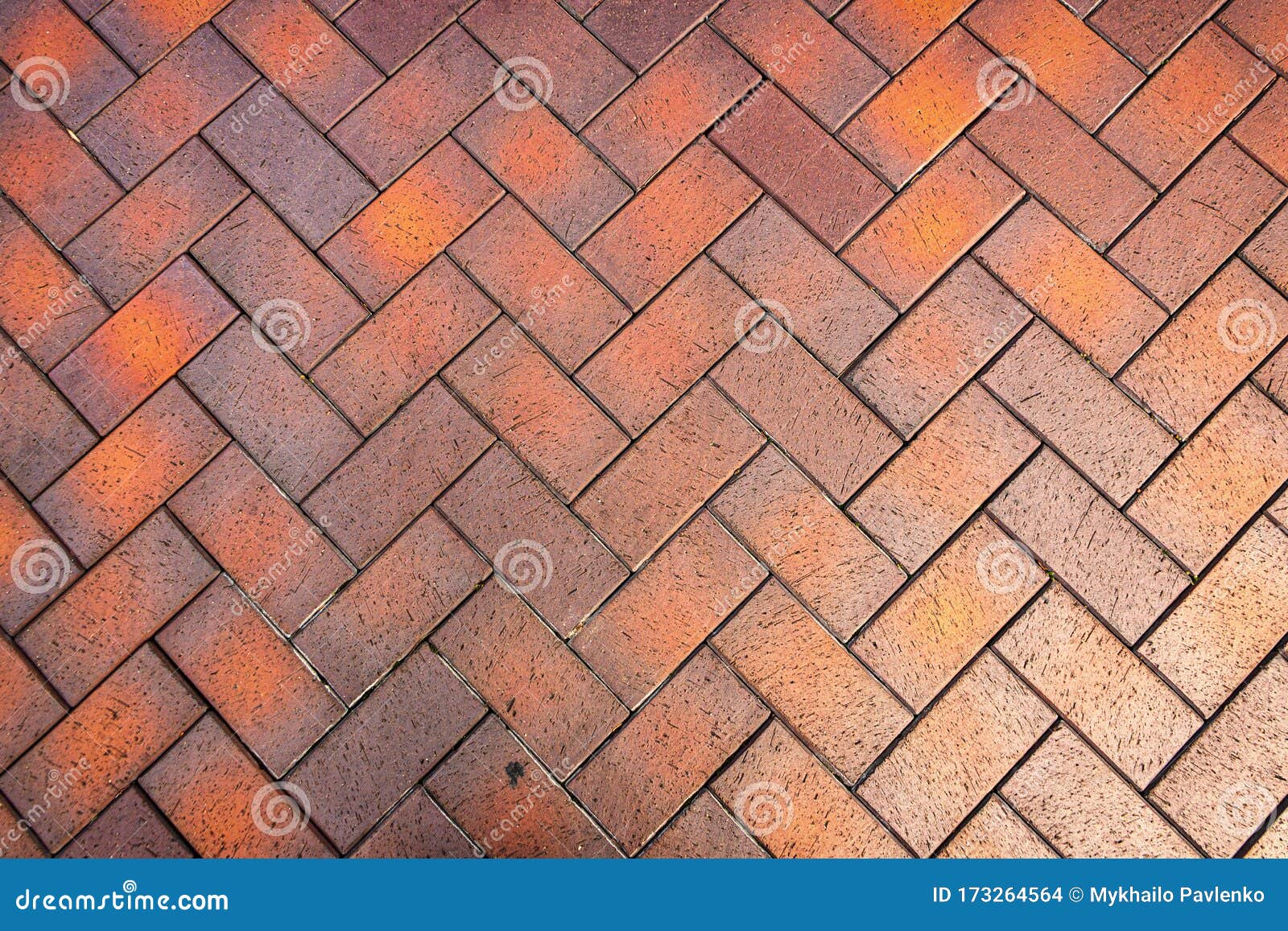 Red, Gorgeous, Rectangular Ceramic Clinker Tile for Patio or Sidewalk ...