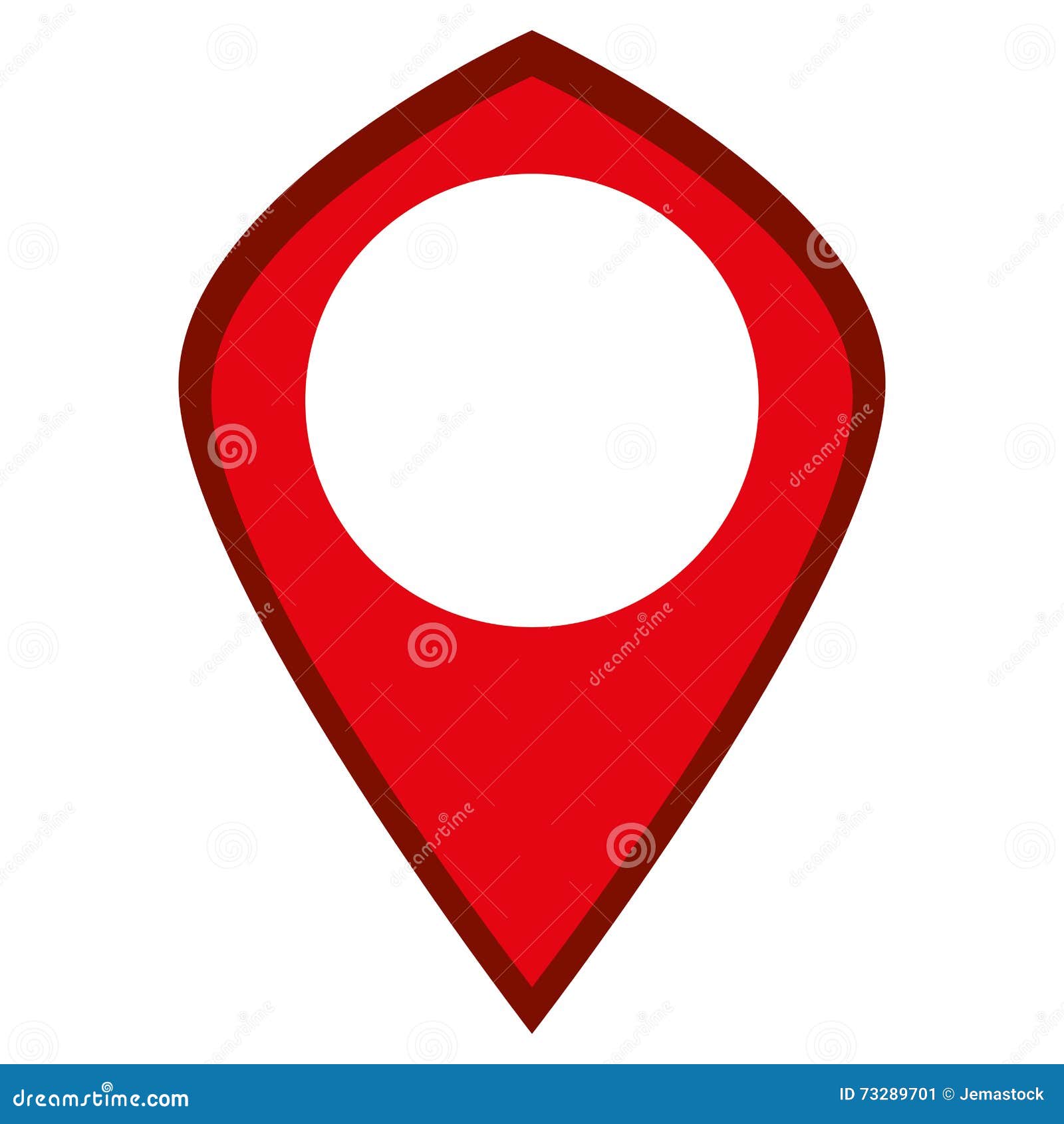 Red gps label stock illustration. Illustration of emblem - 73289701