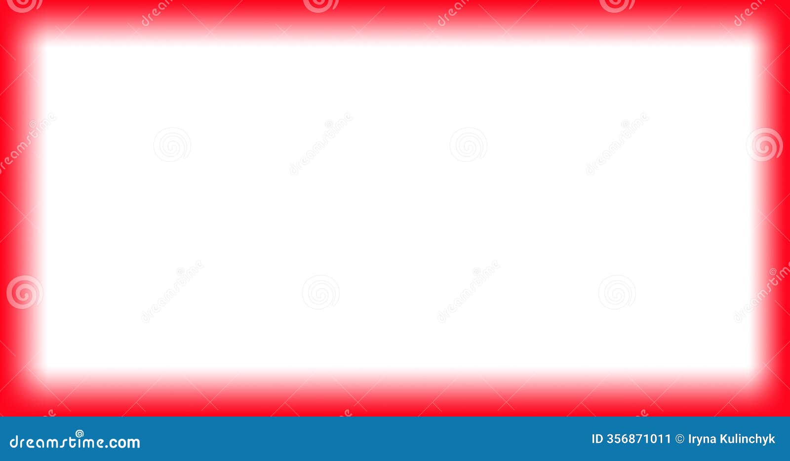 Red Gradient Border Frame on White Background. Minimalistic Abstract ...