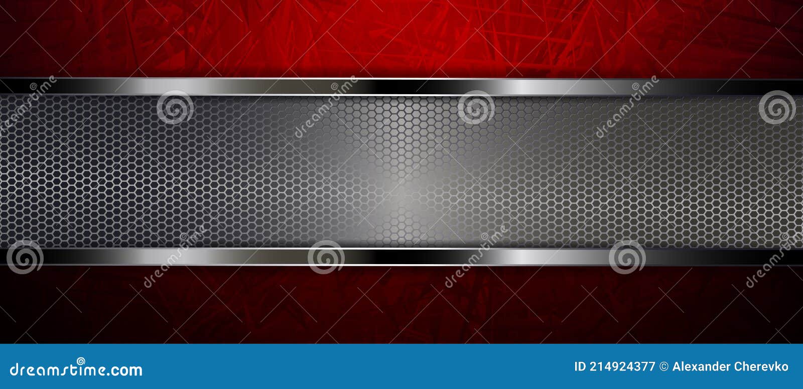 Red Gradient Texture Composition Horizontal Mesh Border with Border ...