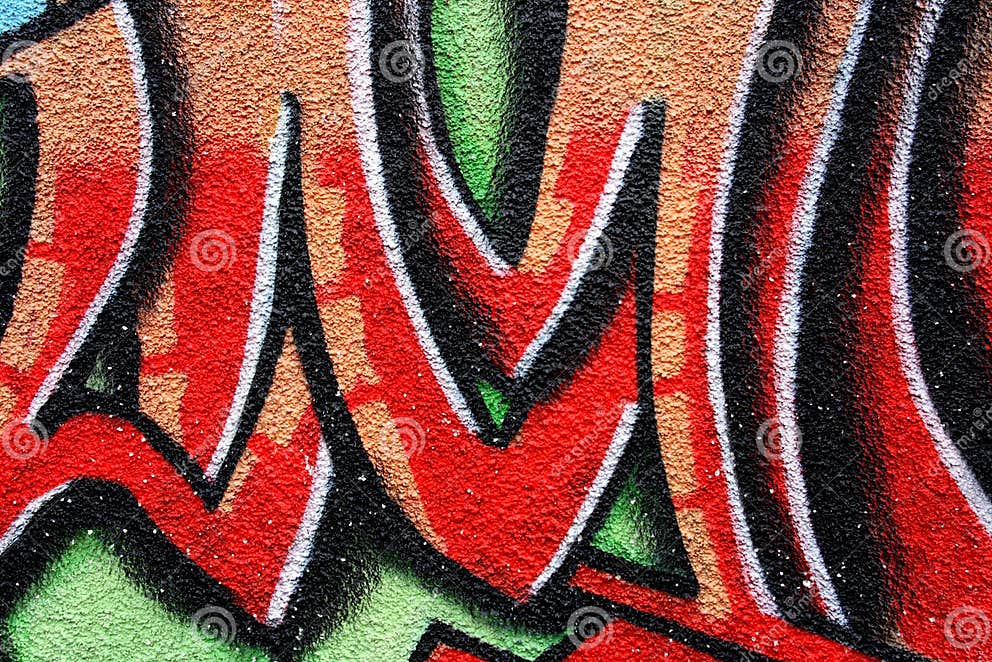 Red graffiti editorial stock image. Image of decay, wall - 4551984