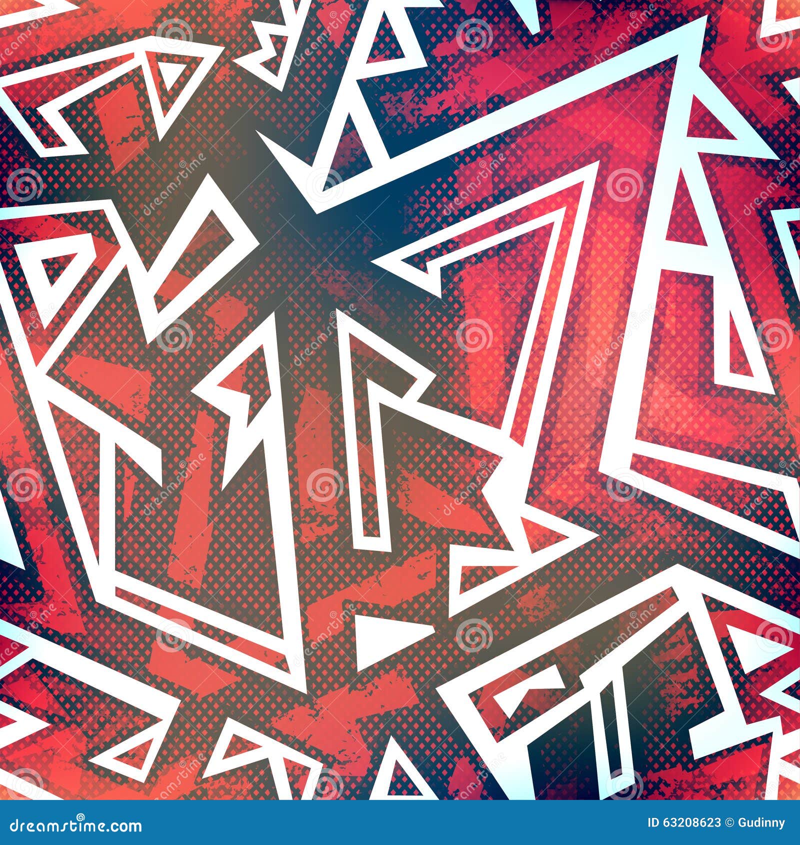 Graffiti Pattern. Abstract Riot Street Art, Urban YOLO Tags And ...