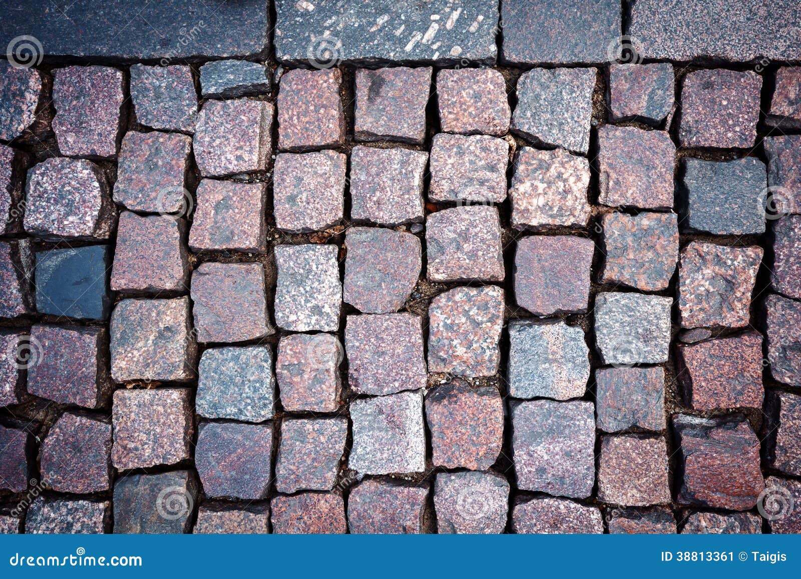 Red granite paving stock image. Image of pattern, grass - 38813361