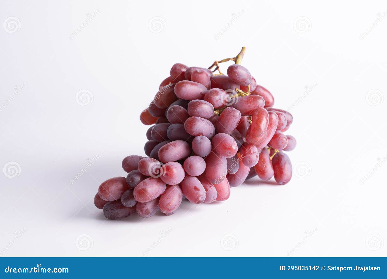 Red Grape Big Bunch on White Stock Photo - Image of white, ripe: 295035142