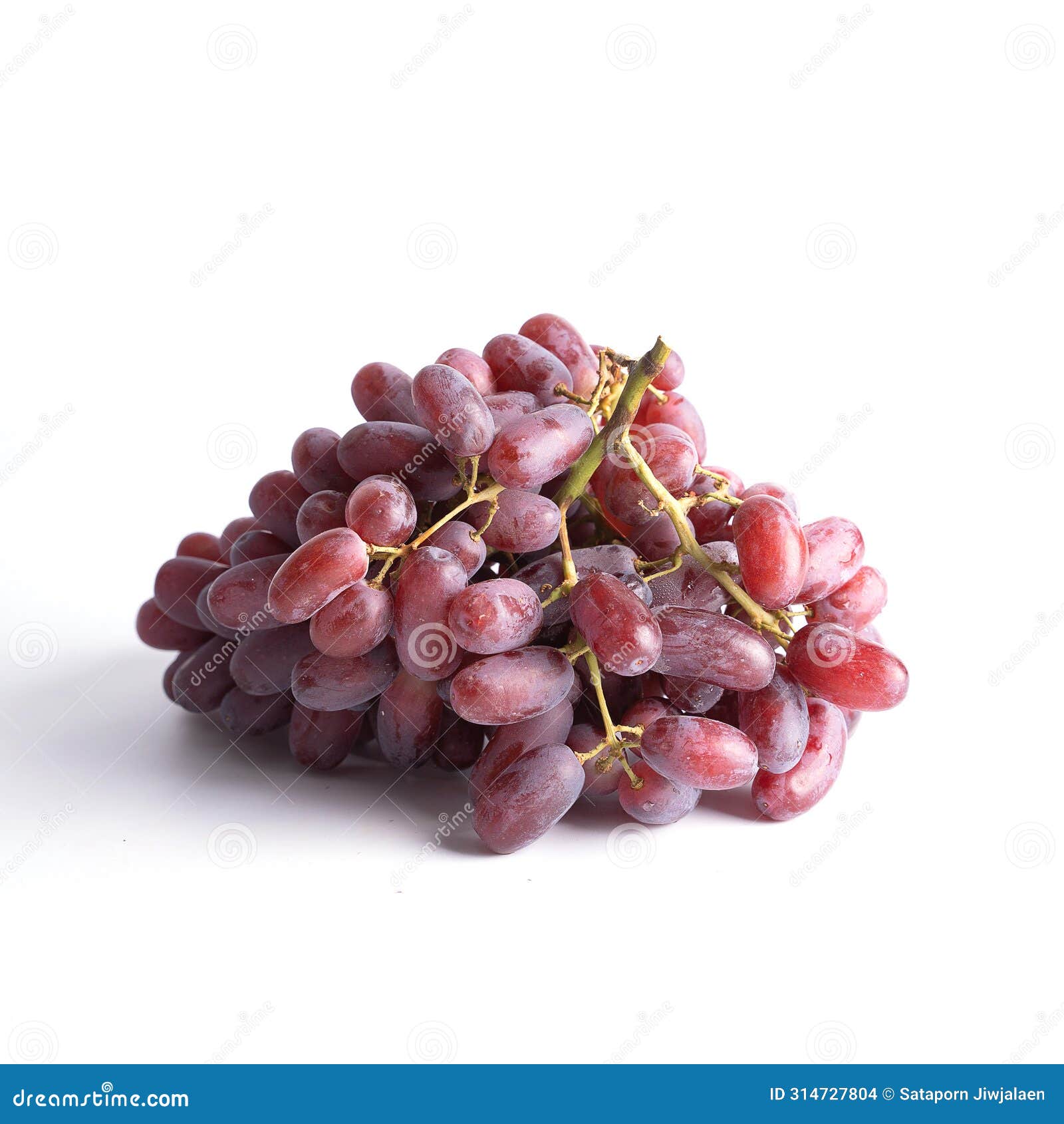 Red Grape Big Bunch on White Stock Photo - Image of berry, purple ...