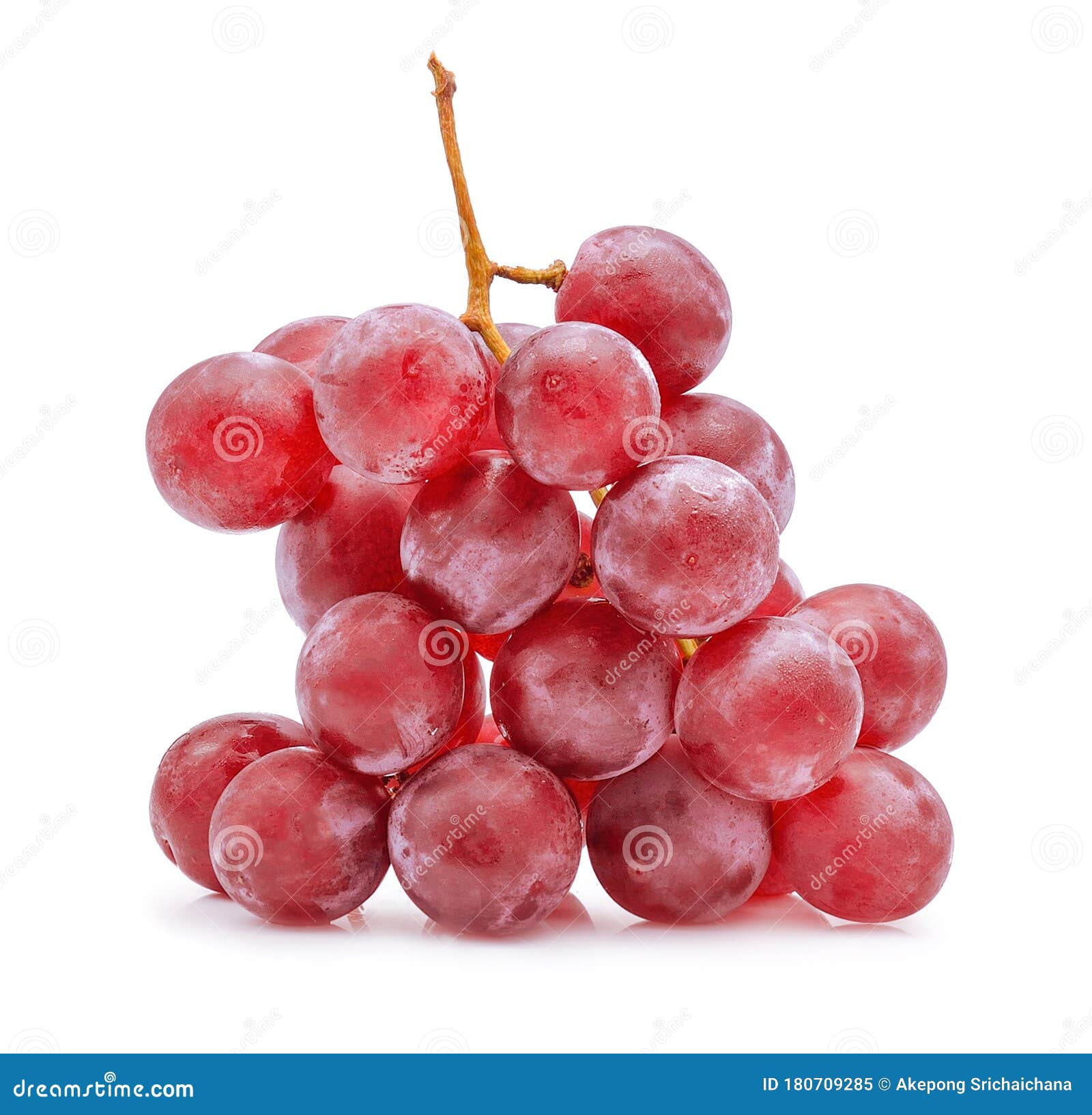 Red Grape Isolated on White Stock Image - Image of fruit, plant: 180709285