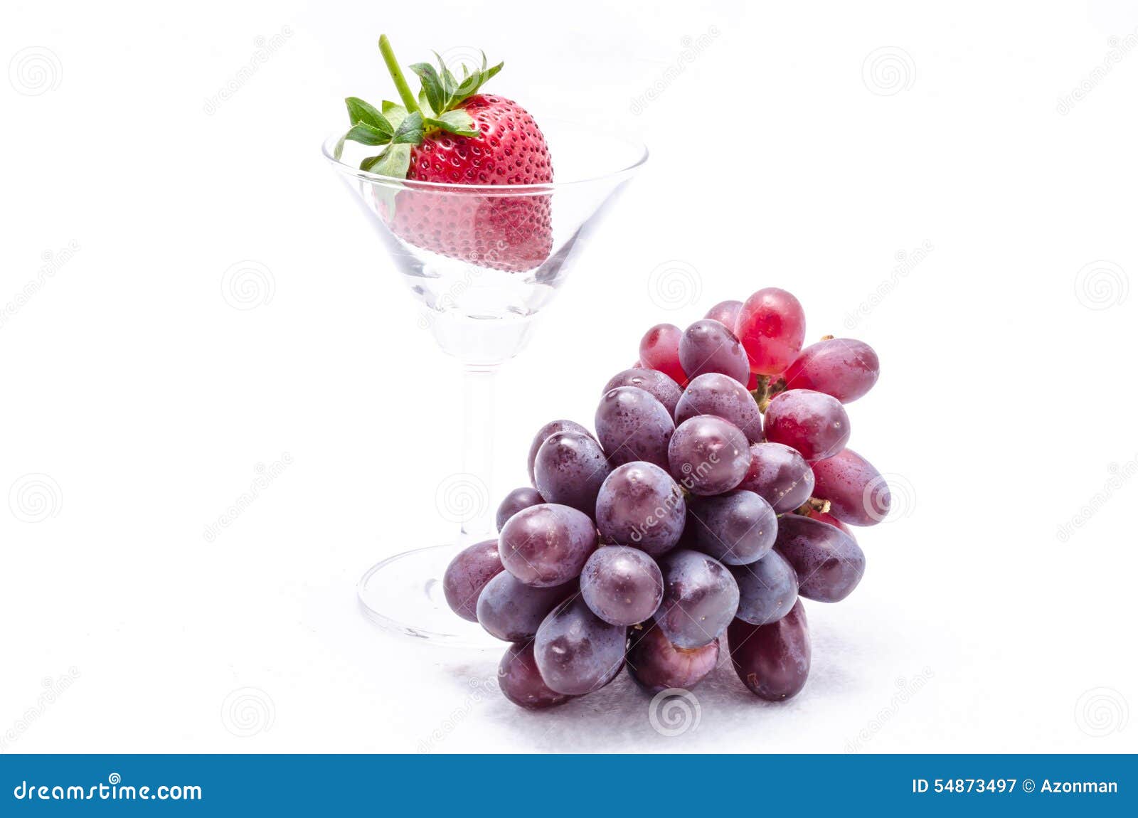 Red Grape with Strawberries. Stock Image - Image of diet, bright: 54873497