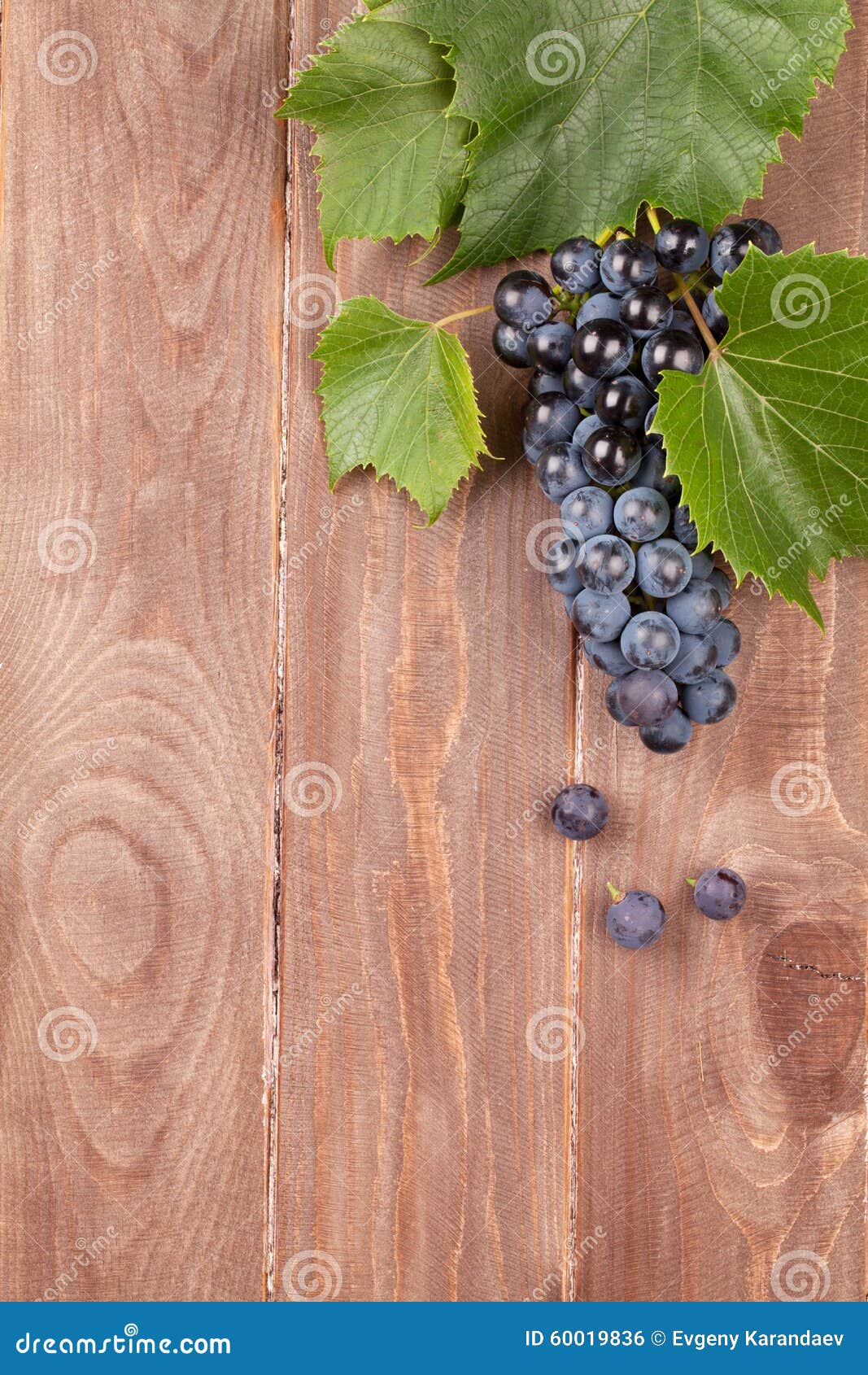 Red grape on wooden table stock photo. Image of bunch - 60019836