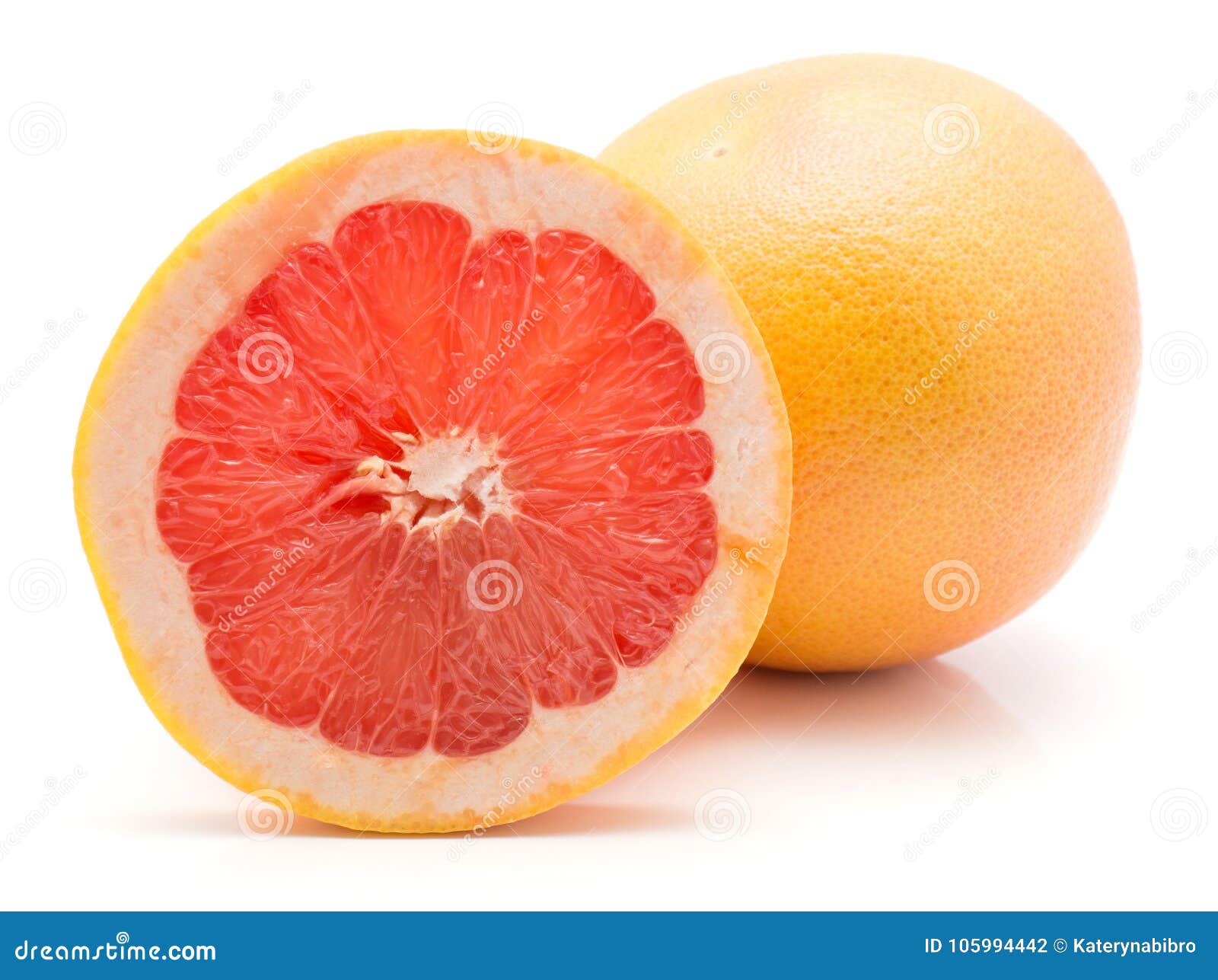 Red grapefruit isolated stock photo. Image of glossy - 105994442