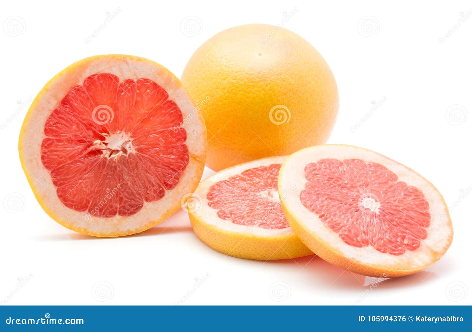 Red grapefruit isolated stock photo. Image of isolated - 105994376