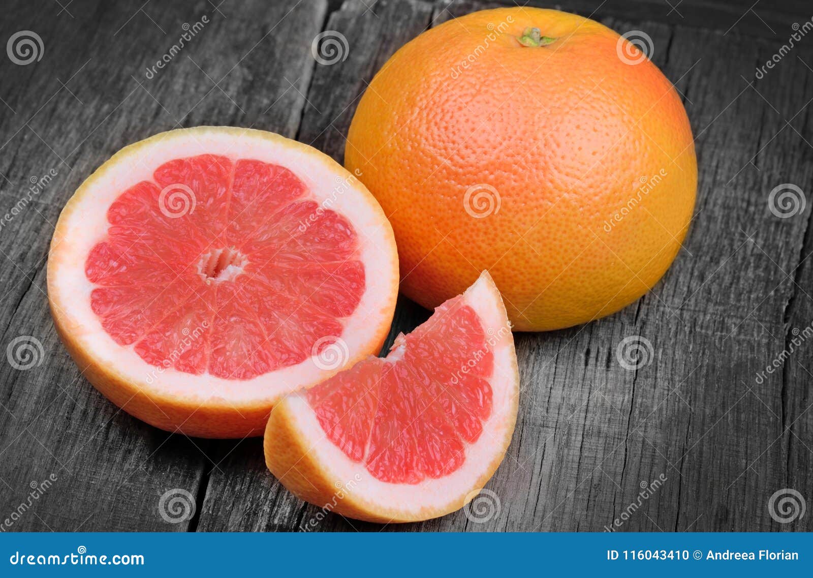 Red Grapefruit on Old Table Stock Photo - Image of dieting, grapefruit ...