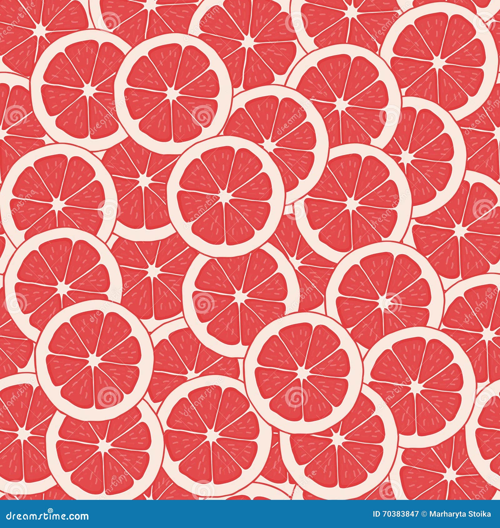 Red Grapefruit Vector. Seamless Pattern Background Grapefruit. Slices ... Red Grapefruit Vector. Seamless Pattern Background Grapefruit. Slices ...