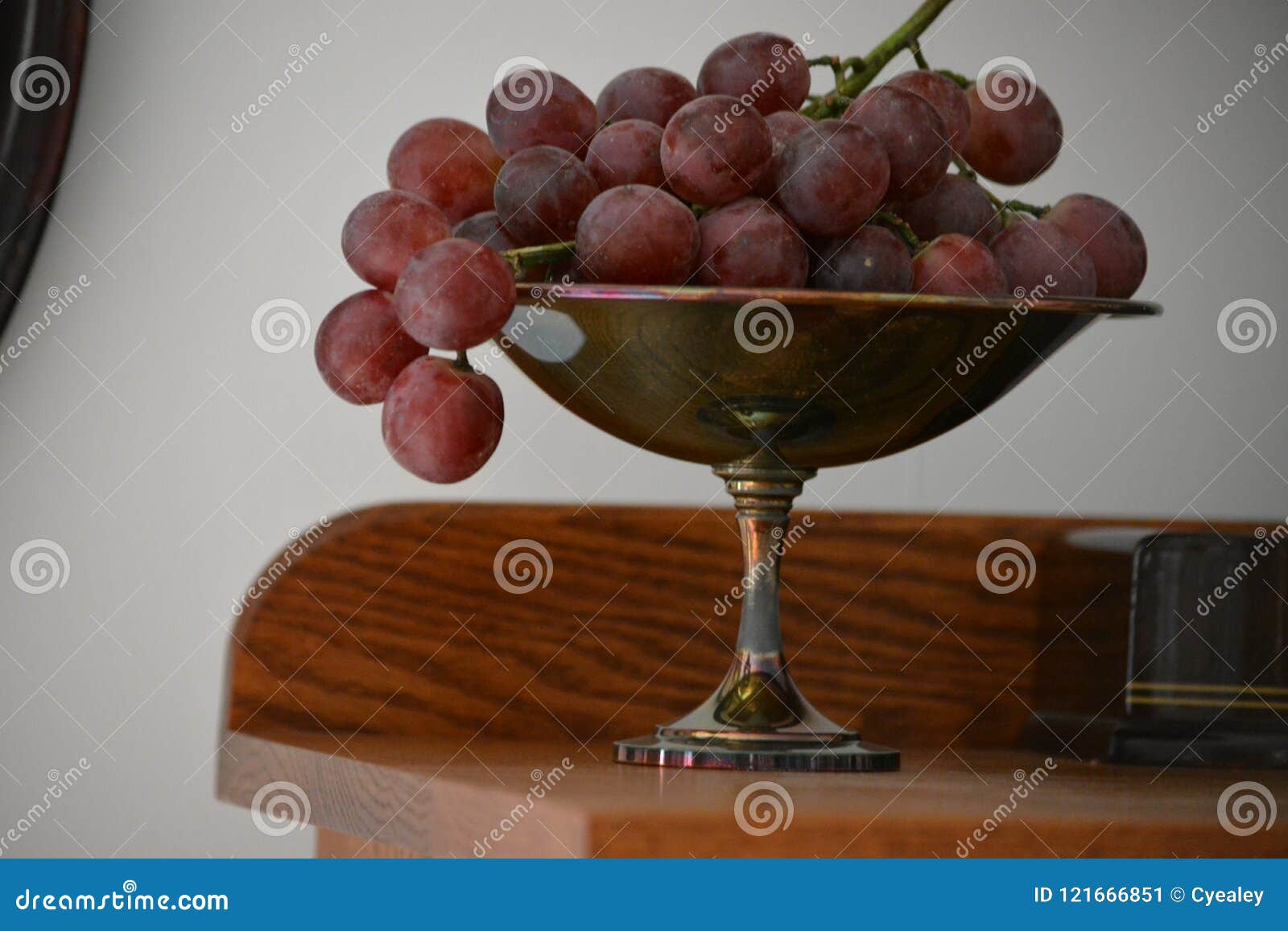 Red Grapes in a compost. stock image. Image of color - 121666851