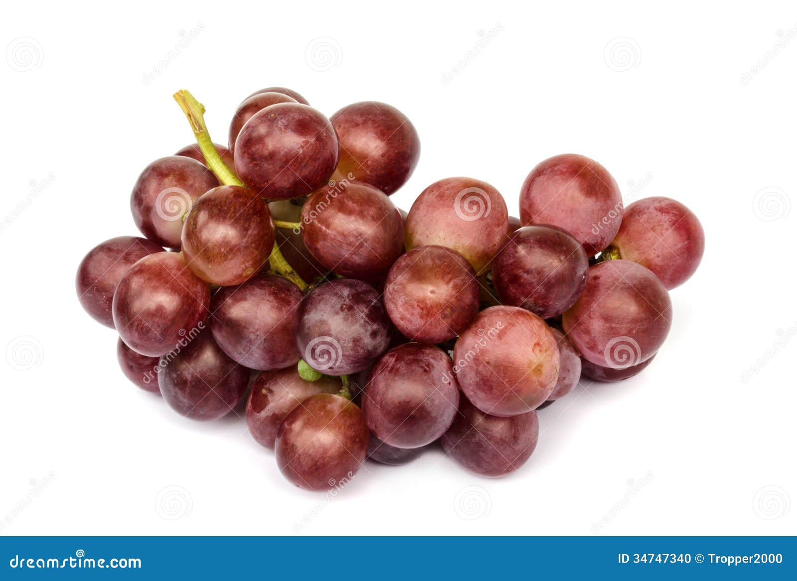 Red grapes. stock photo. Image of grape, closeup, fresh - 34747340