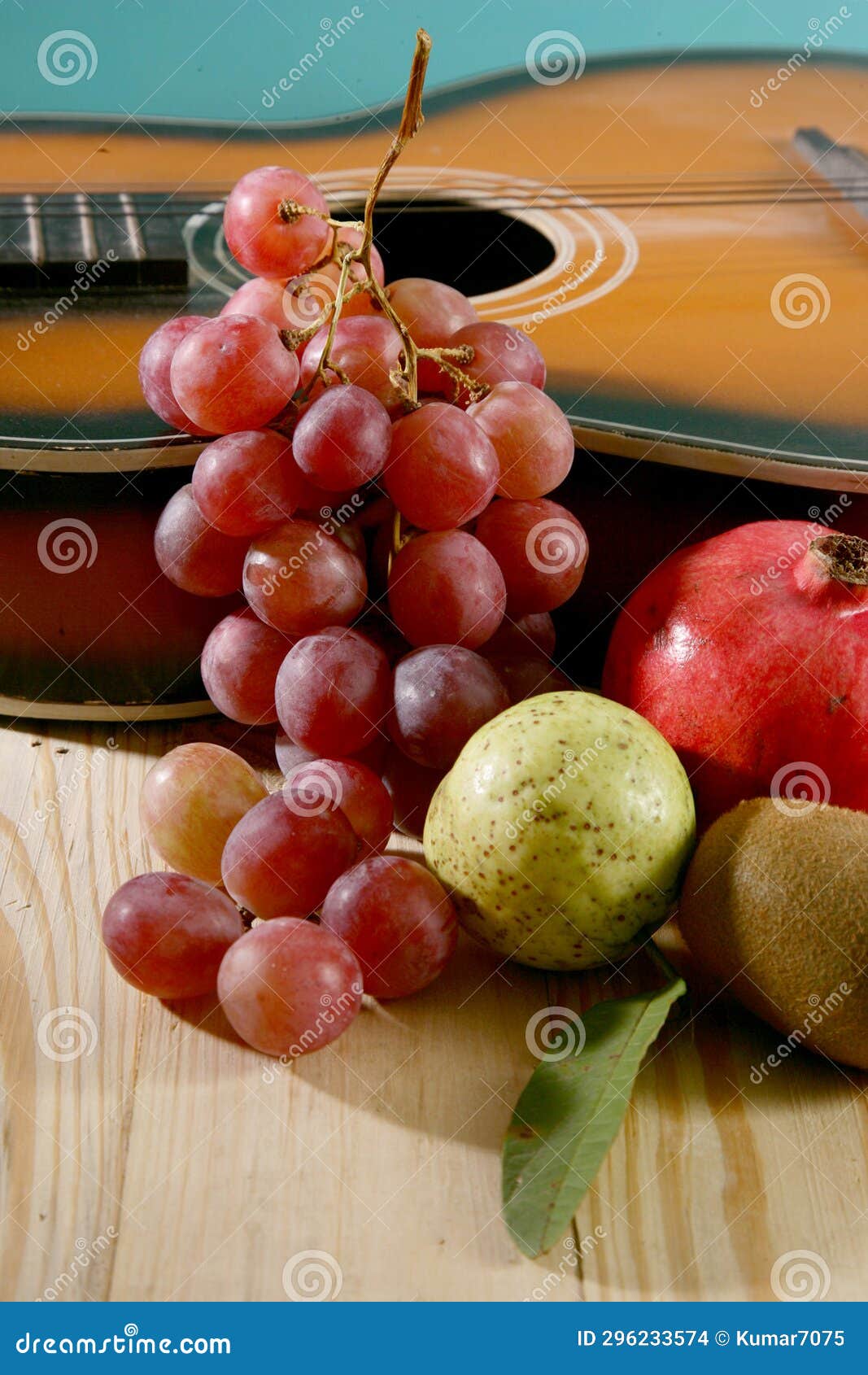 Red Grapes with Guava, Fresh Mix Fruit, Health Fruit Stock Photo ...