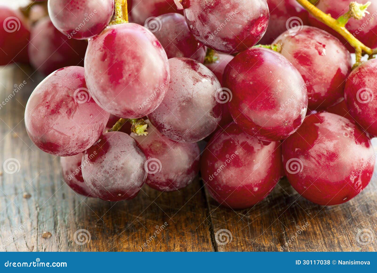 Red grapes on table stock photo. Image of nature, drop - 30117038