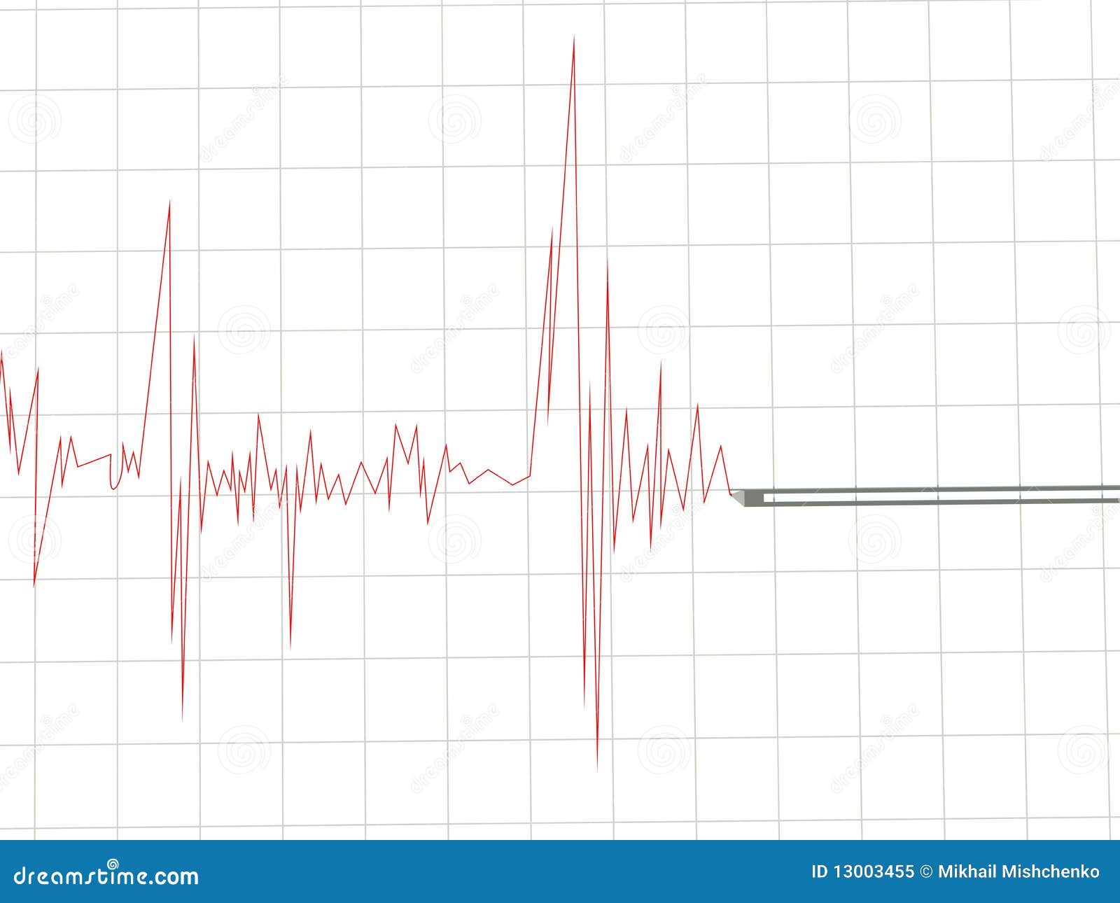 Red graph stock illustration. Illustration of success - 13003455
