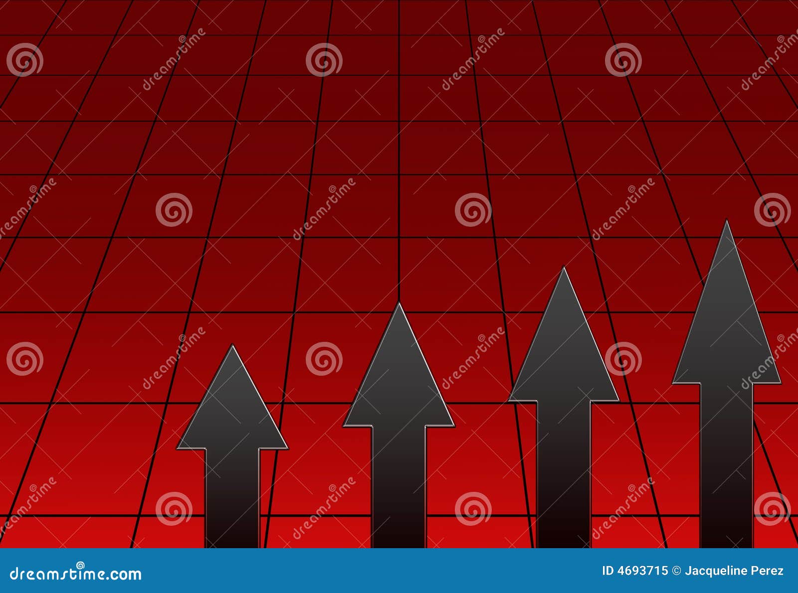 Red Graph Picture. Image: 4693715