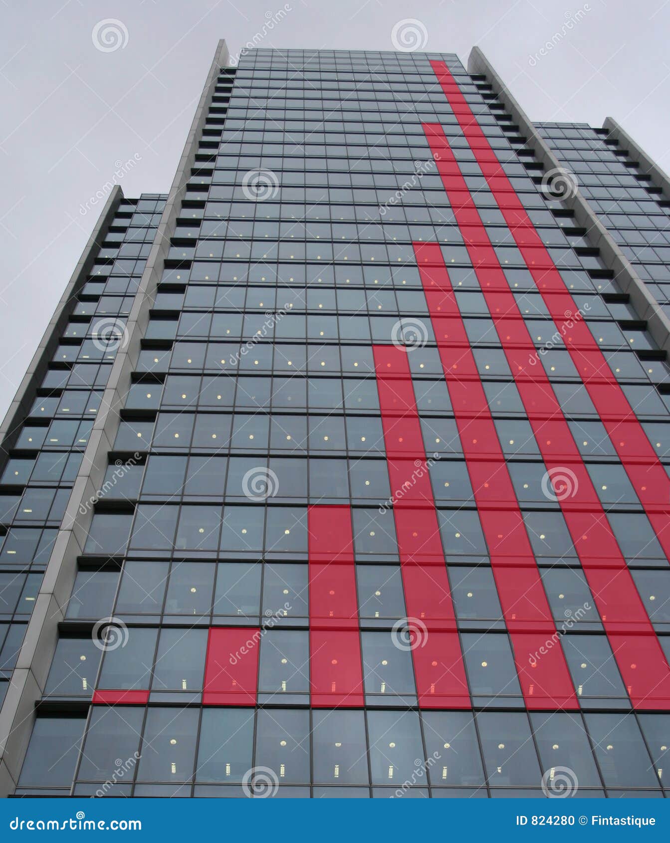 Red graph skyscraper stock photo. Image of skyscraper, development - 824280