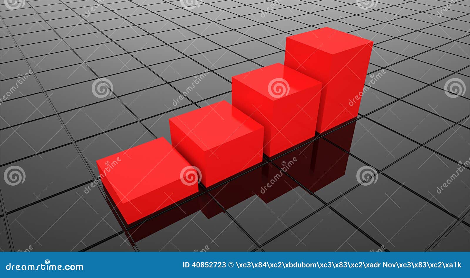Red graph stock illustration. Illustration of market - 40852723