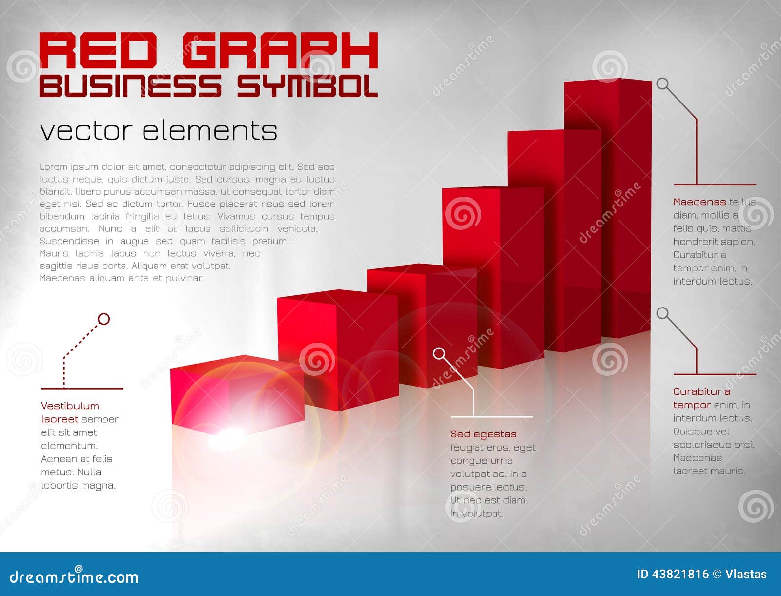 Red Graph stock vector. Illustration of graphic, market - 43821816
