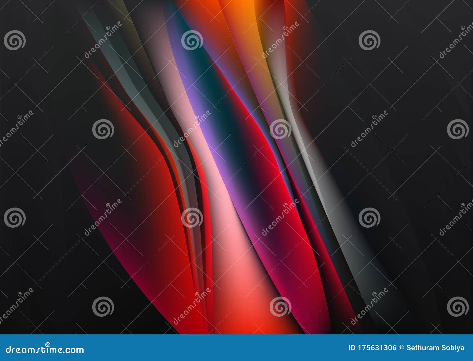 Red Graphic Design Multicolor Background Vector Illustration Design ...